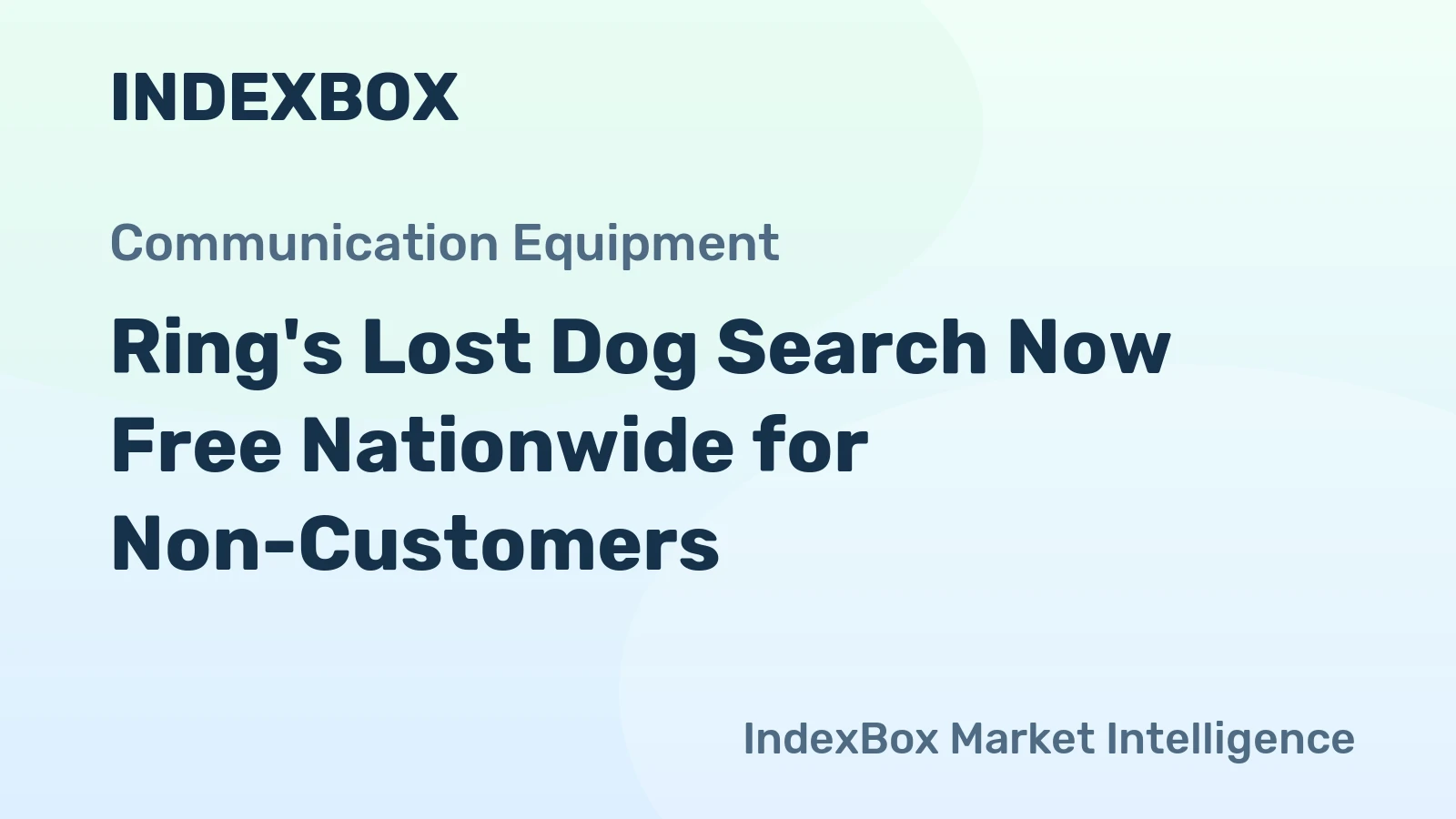 Ring's Lost Dog Search Now Free Nationwide for Non-Customers