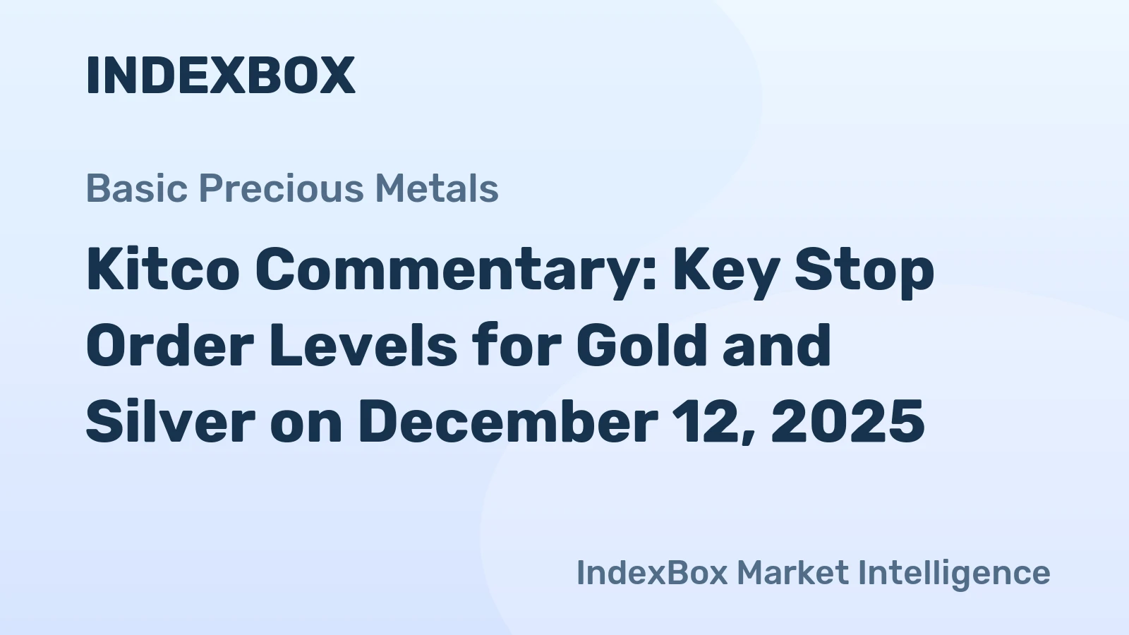 Kitco Commentary: Key Stop Order Levels for Gold and Silver on December 12, 2025