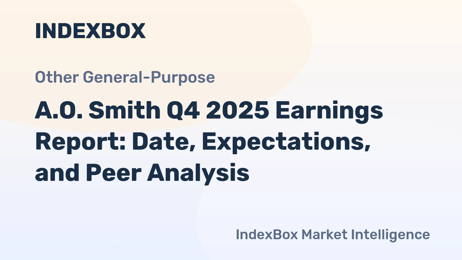 A.O. Smith Q4 2025 Earnings Report: Date, Expectations, and Peer Analysis