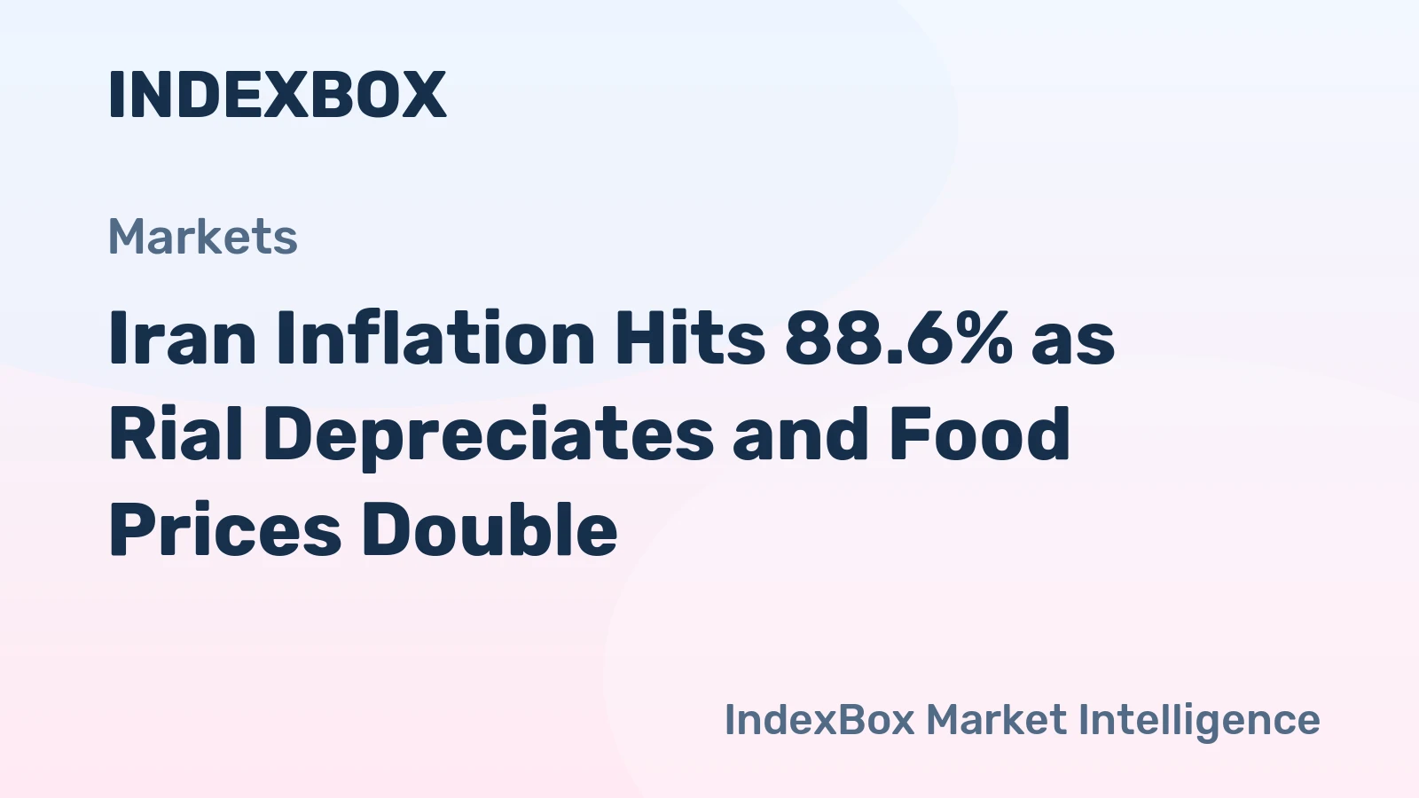 Iran Inflation Hits 88.6% as Rial Depreciates and Food Prices Double