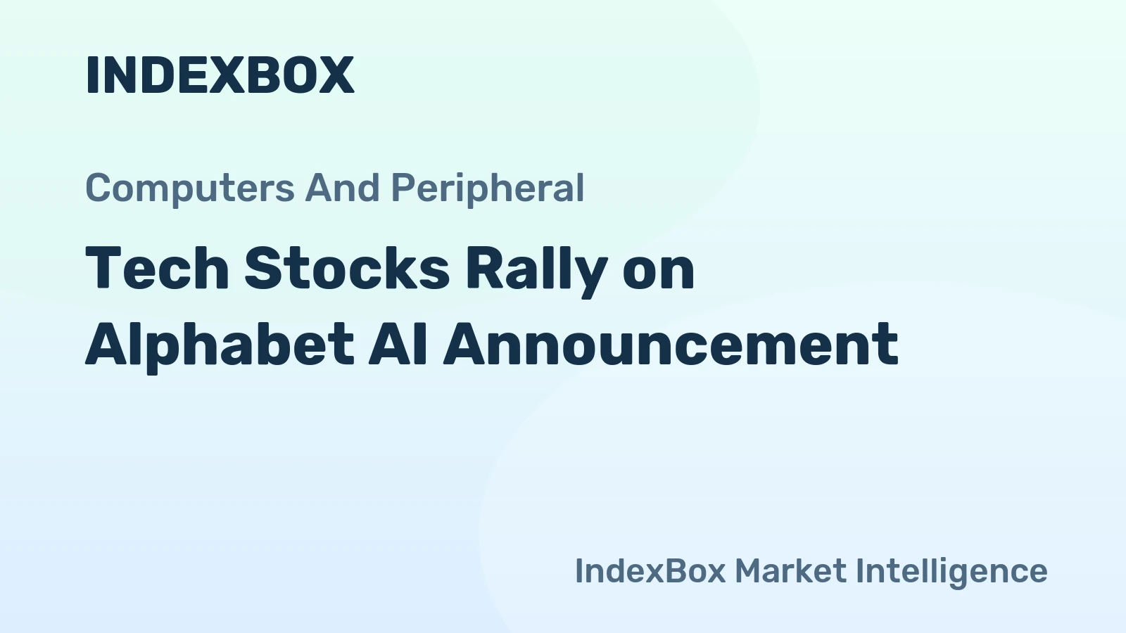 Tech Stocks Rally on Alphabet AI Announcement