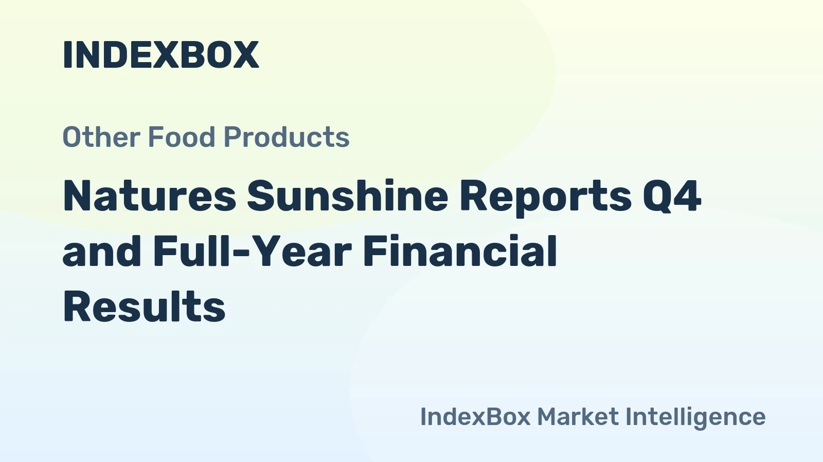 Natures Sunshine Reports Q4 and Full-Year Financial Results