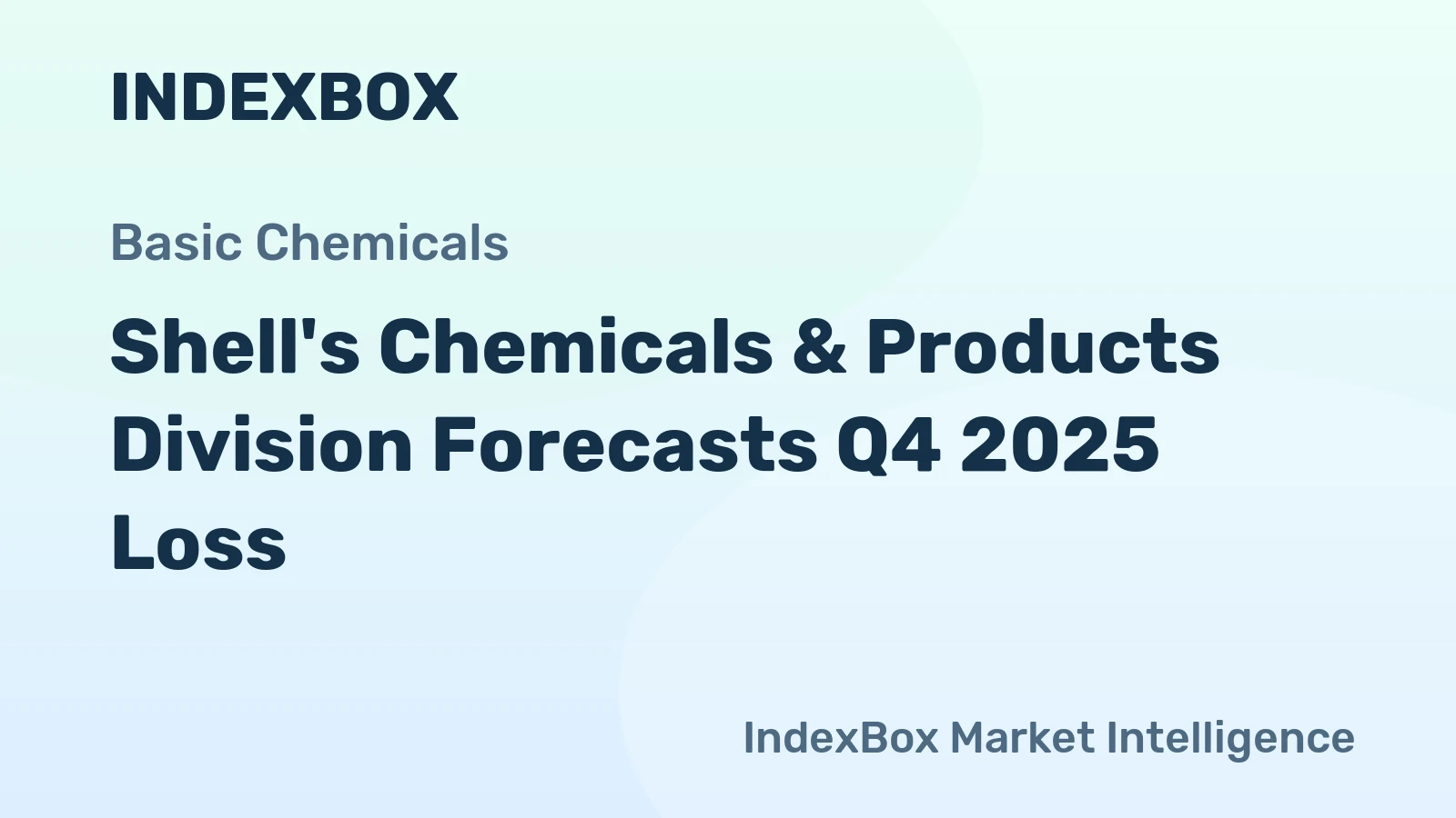 Shell's Chemicals & Products Division Forecasts Q4 2025 Loss