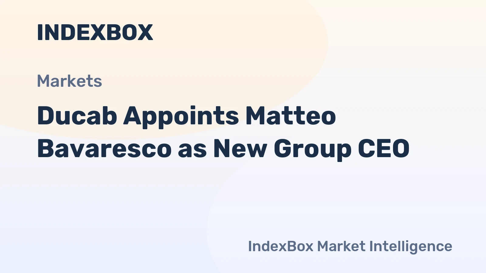 Ducab Appoints Matteo Bavaresco as New Group CEO