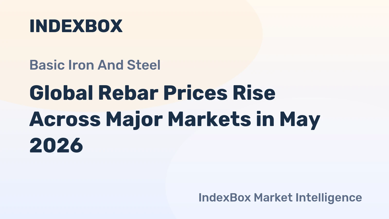 Global Rebar Prices Rise Across Major Markets in May 2026