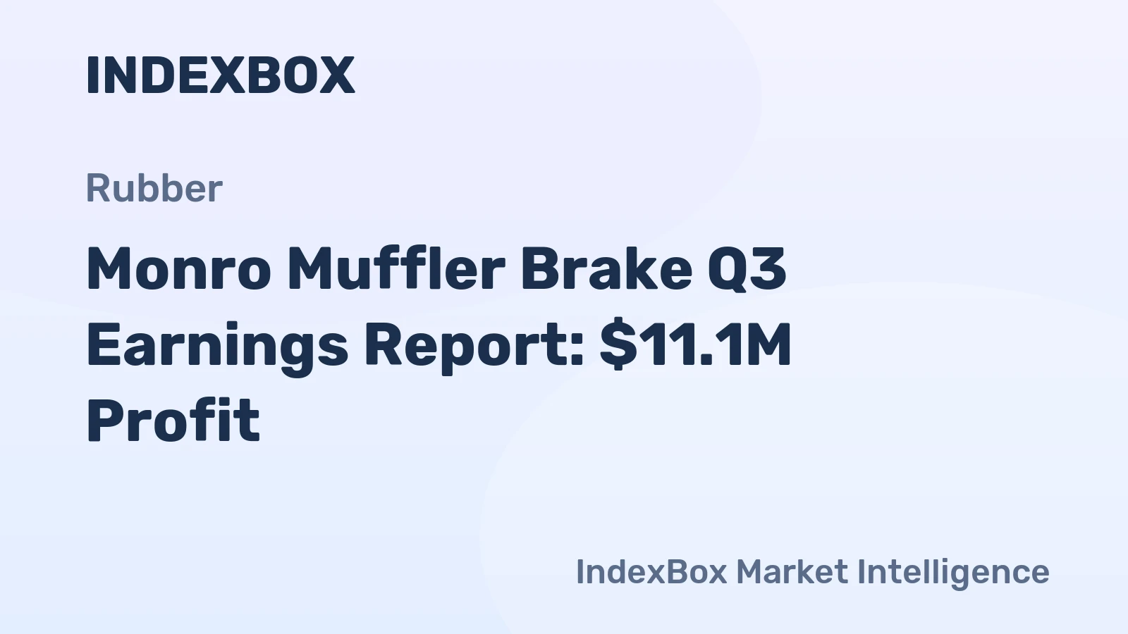 Monro Muffler Brake Q3 Earnings Report: $11.1M Profit