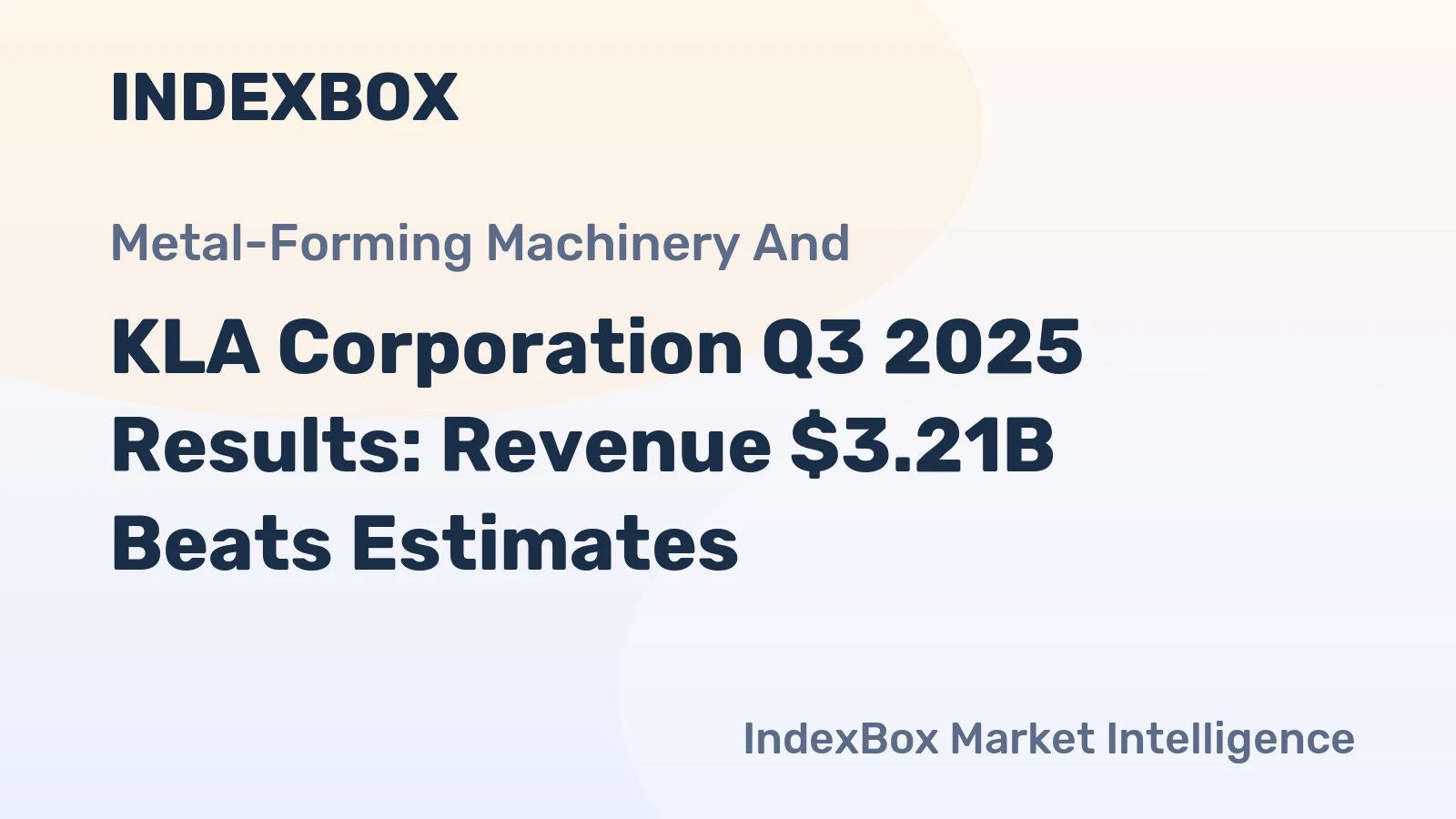 KLA Corporation Q3 2025 Results: Revenue $3.21B Beats Estimates