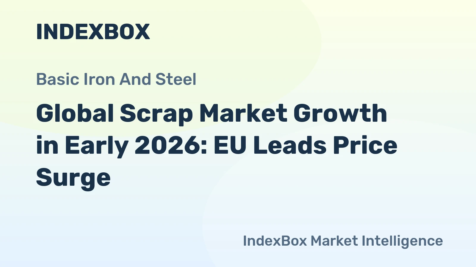 Global Scrap Market Growth in Early 2026: EU Leads Price Surge