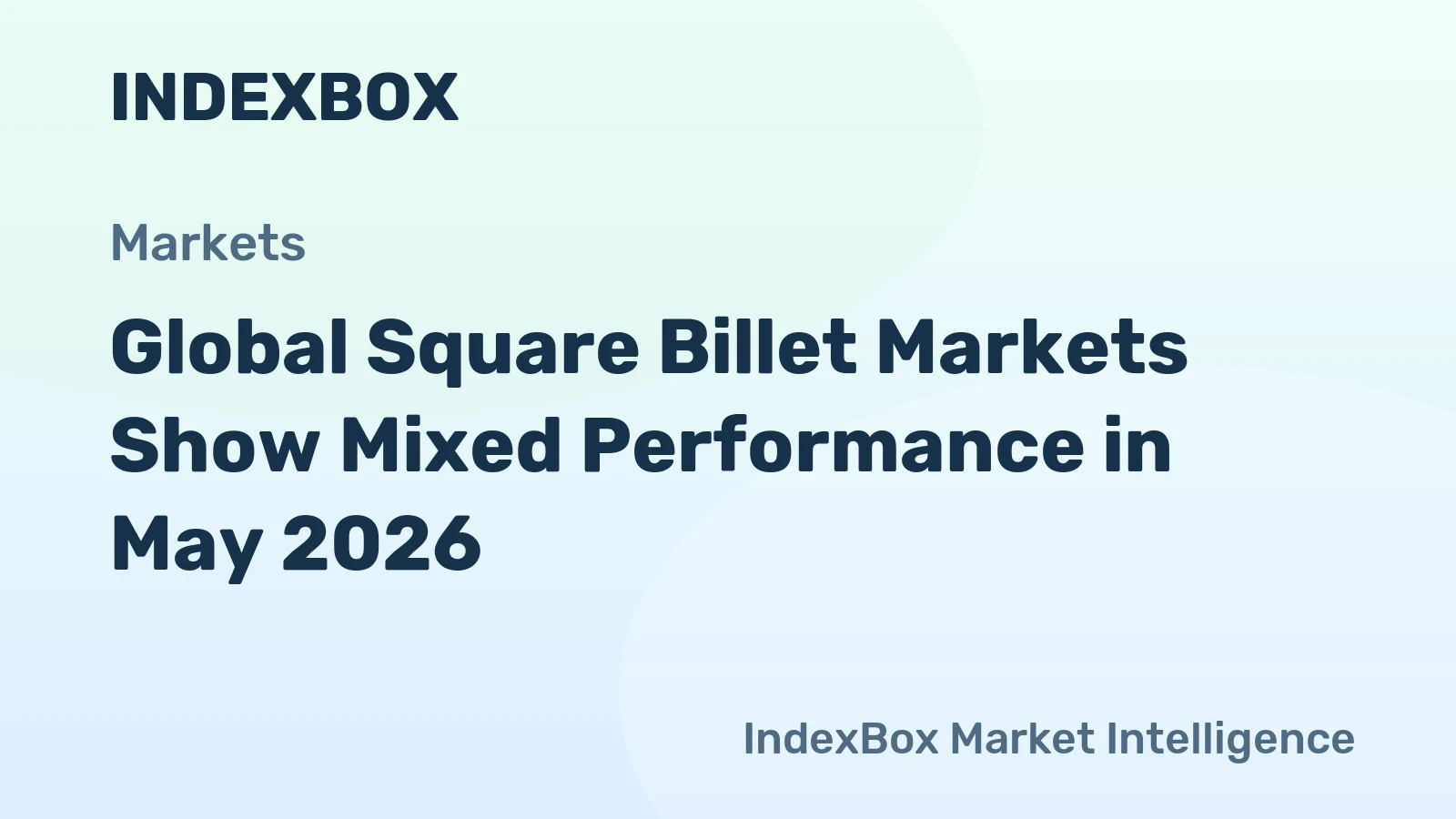 Global Square Billet Markets Show Mixed Performance in May 2026