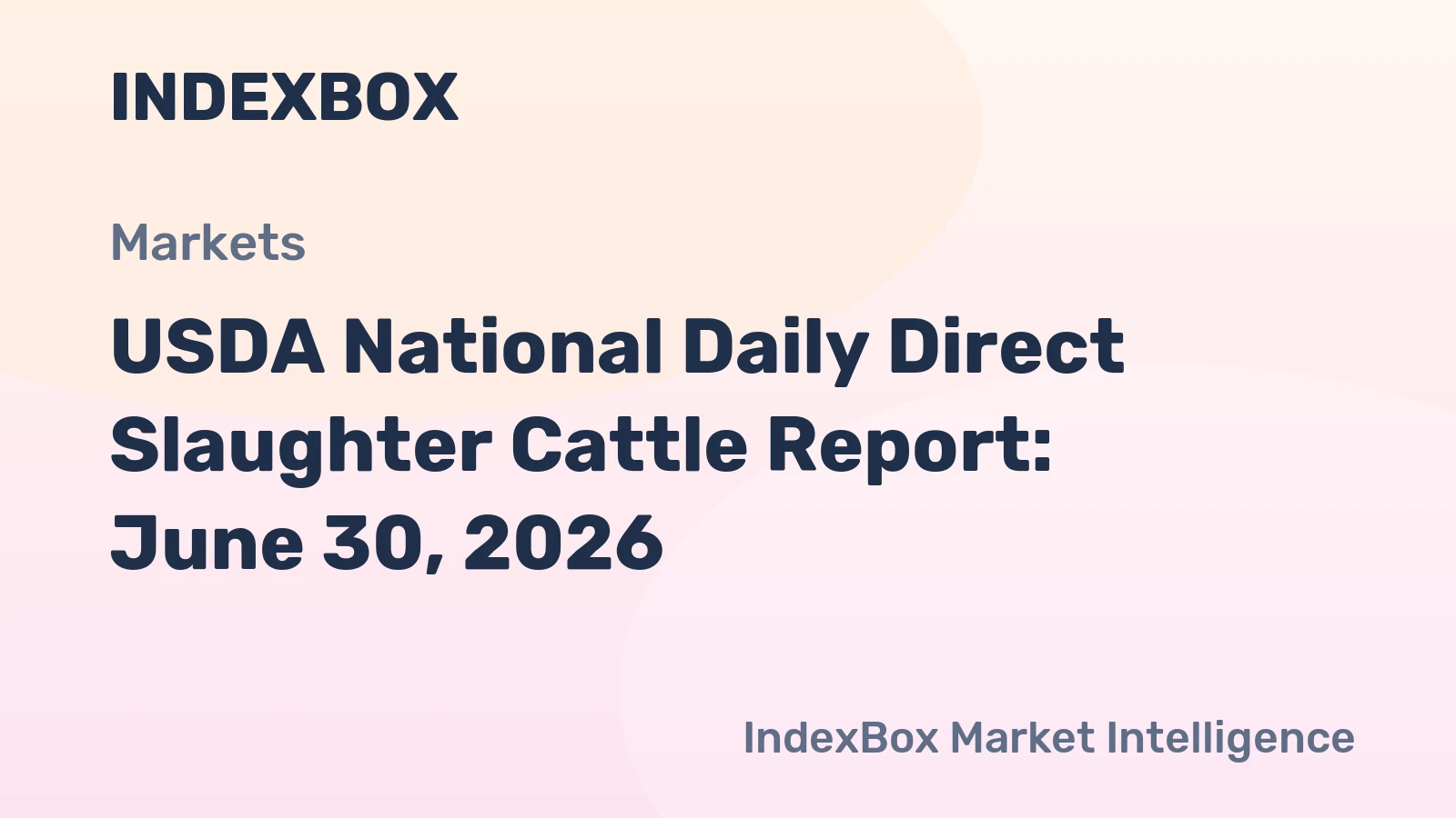 USDA National Daily Direct Slaughter Cattle Report: June 30, 2026