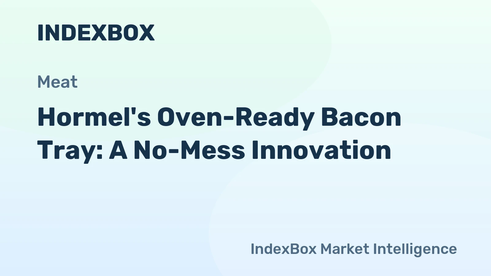 Hormel's Oven-Ready Bacon Tray: A No-Mess Innovation