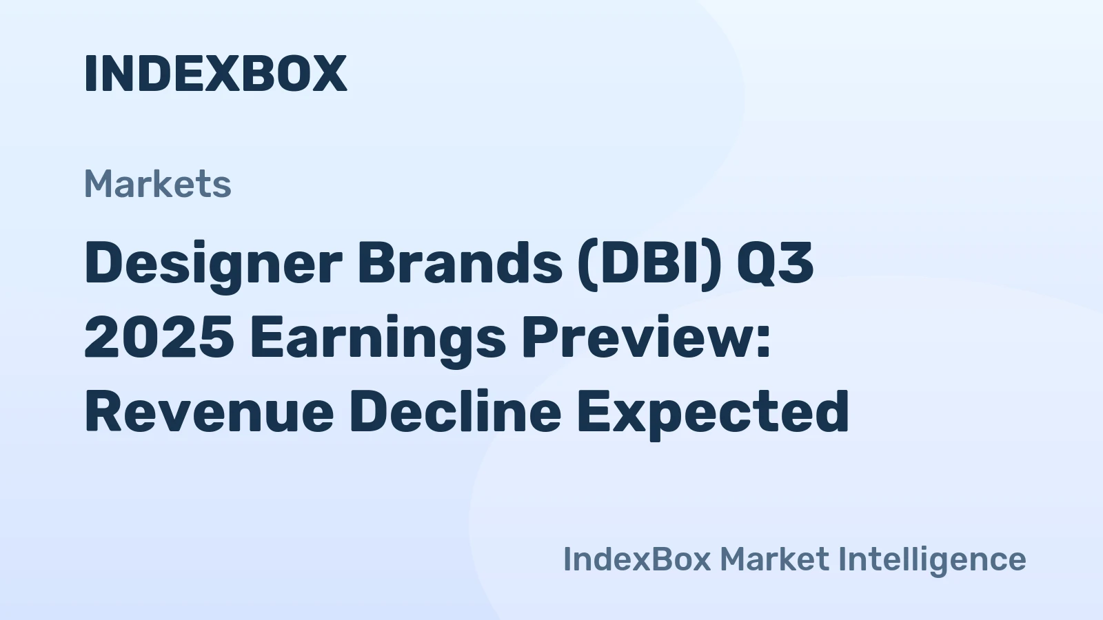 Designer Brands (DBI) Q3 2025 Earnings Preview: Revenue Decline Expected