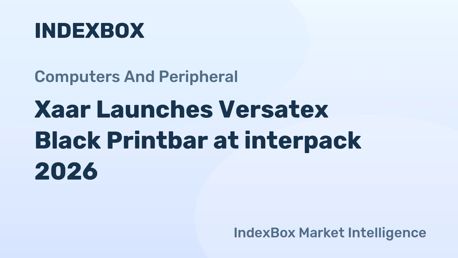 Xaar Launches Versatex Black Printbar at interpack 2026