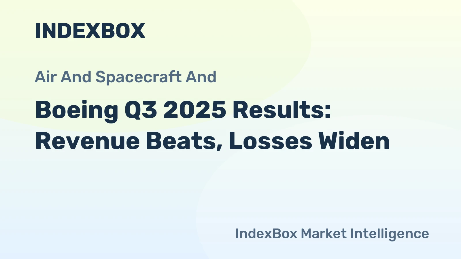 Boeing Q3 2025 Results: Revenue Beats, Losses Widen
