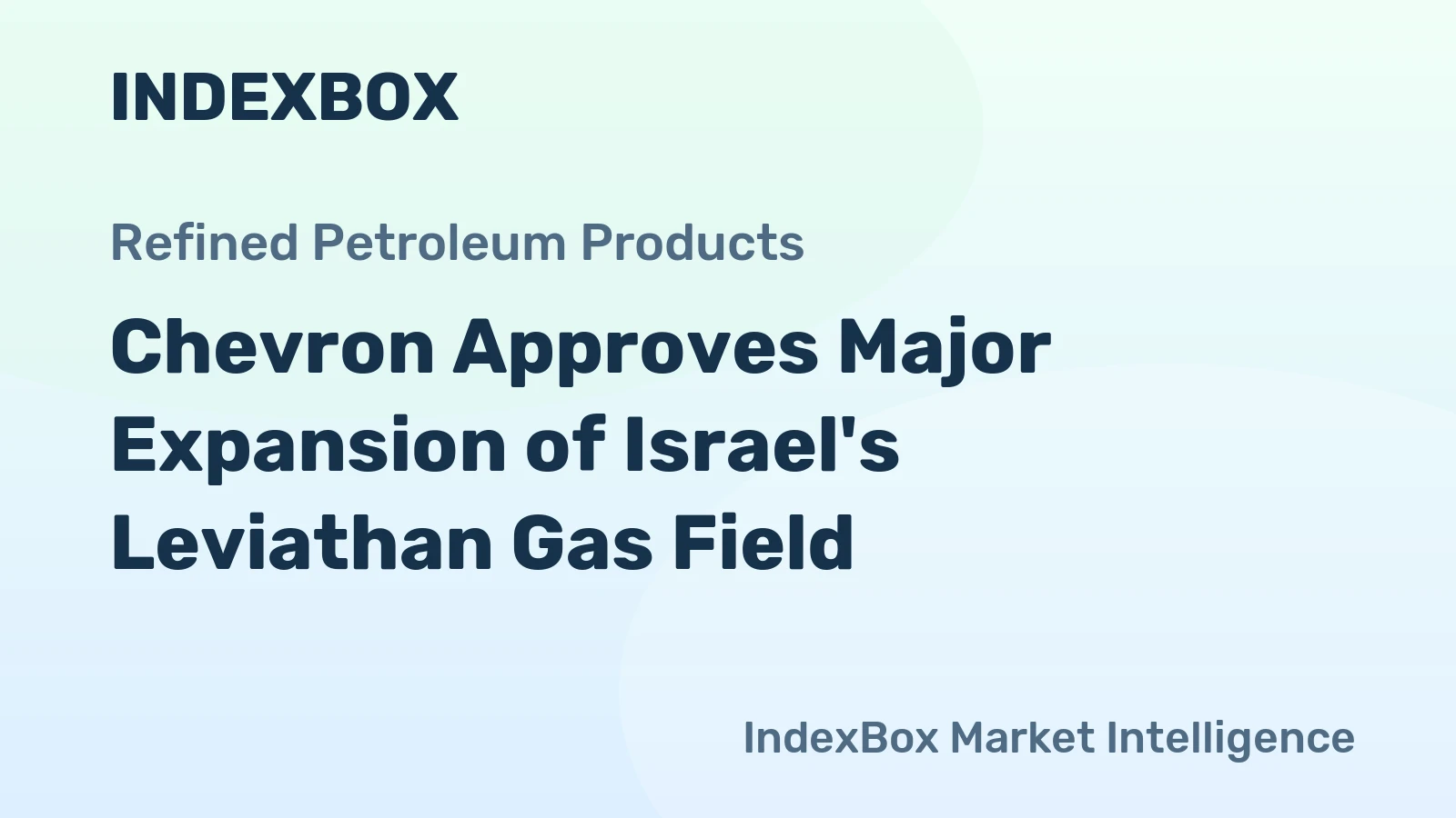 Chevron Approves Major Expansion of Israel's Leviathan Gas Field