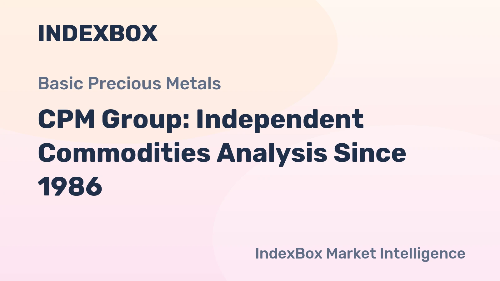 CPM Group: Independent Commodities Analysis Since 1986