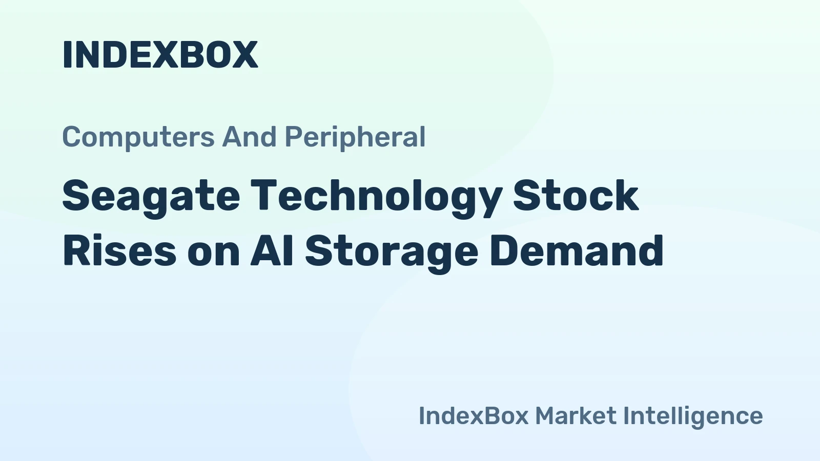 Seagate Technology Stock Rises on AI Storage Demand