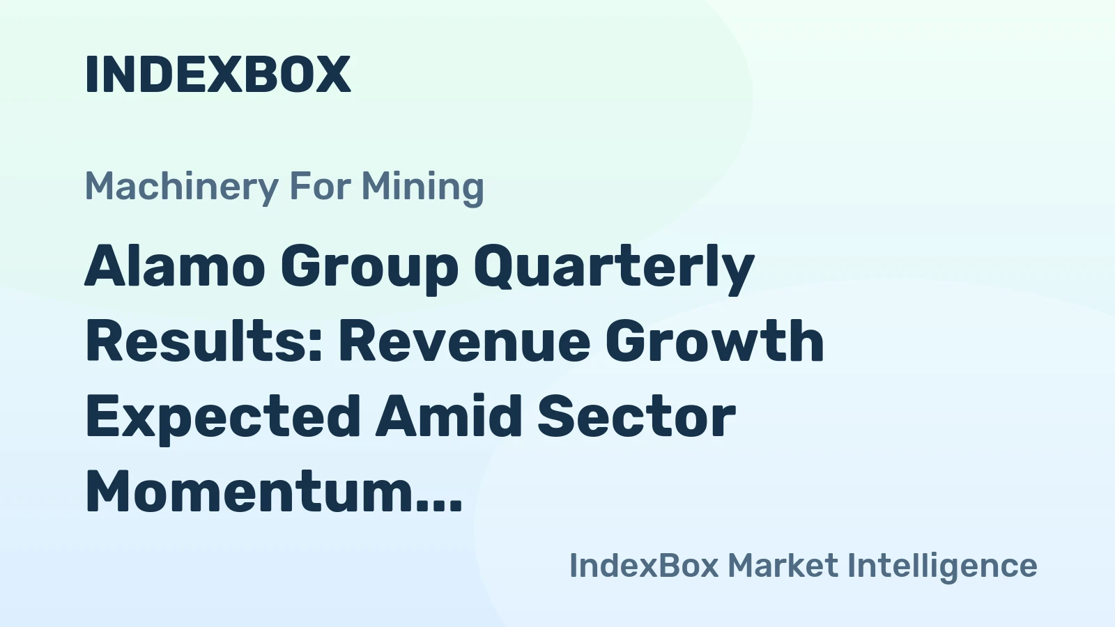Alamo Group Quarterly Results: Revenue Growth Expected Amid Sector Momentum