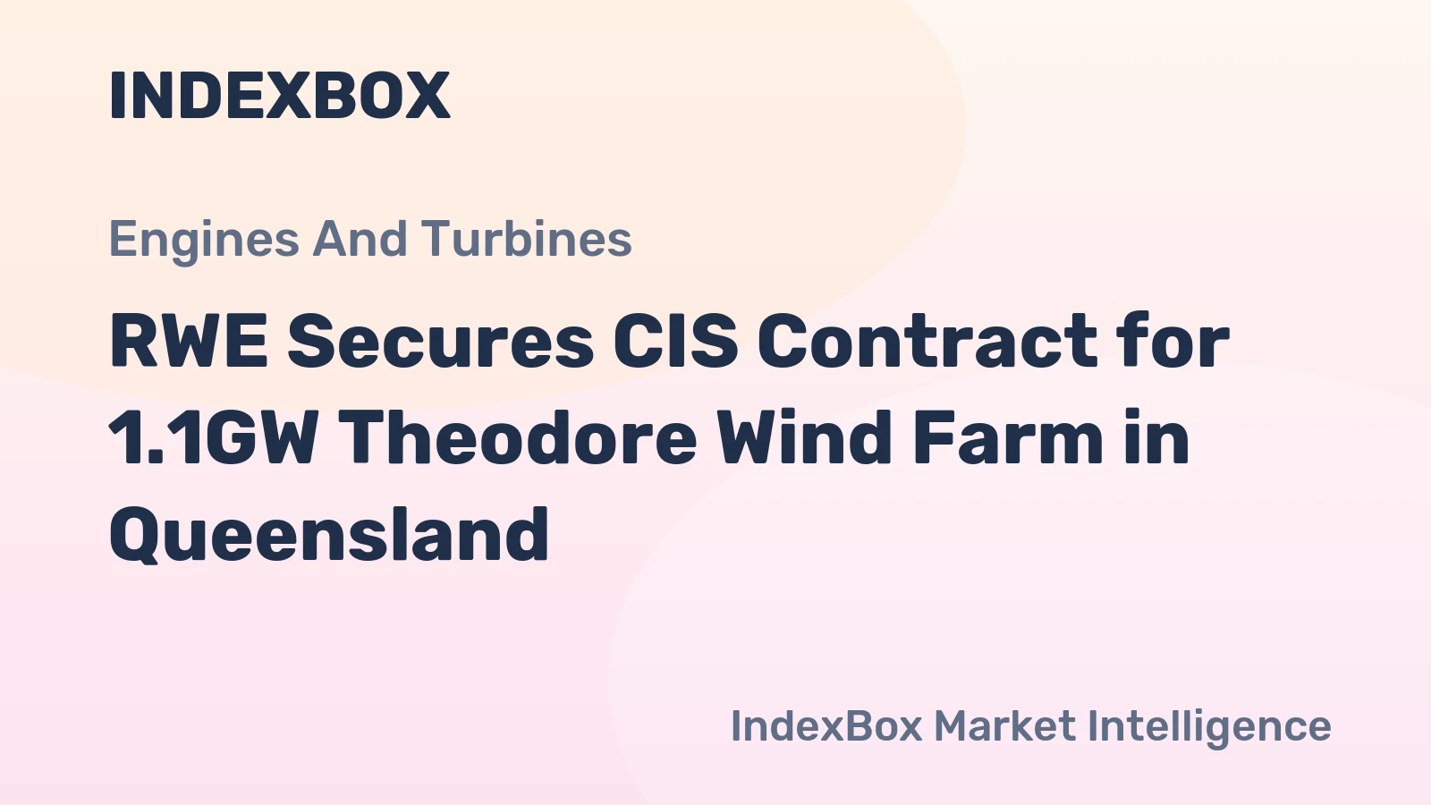 RWE Secures CIS Contract for 1.1GW Theodore Wind Farm in Queensland