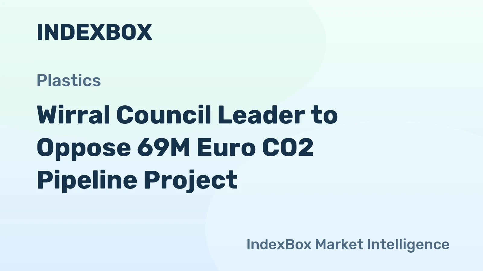 Wirral Council Leader to Oppose 69M Euro CO2 Pipeline Project