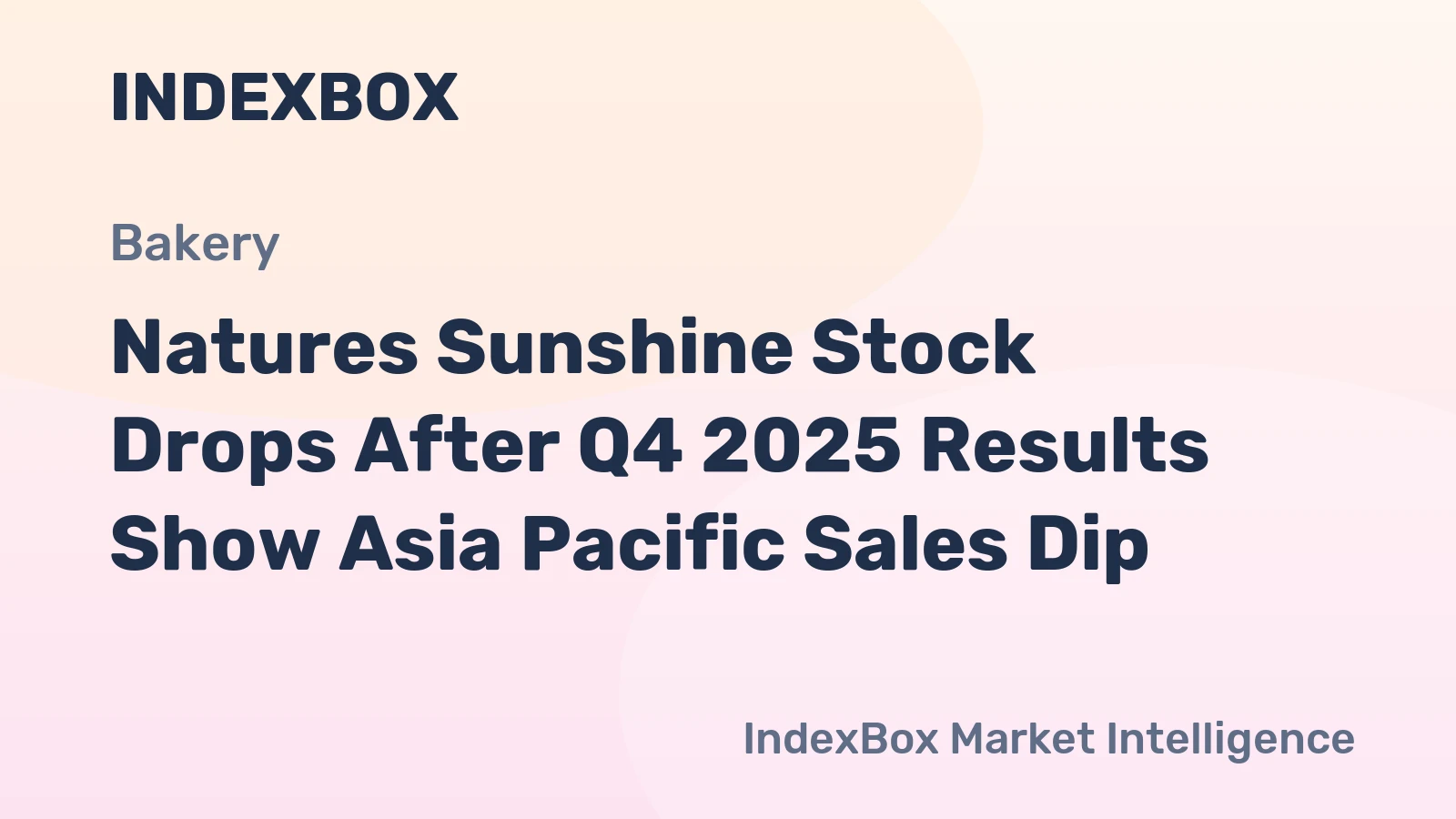 Natures Sunshine Stock Drops After Q4 2025 Results Show Asia Pacific Sales Dip