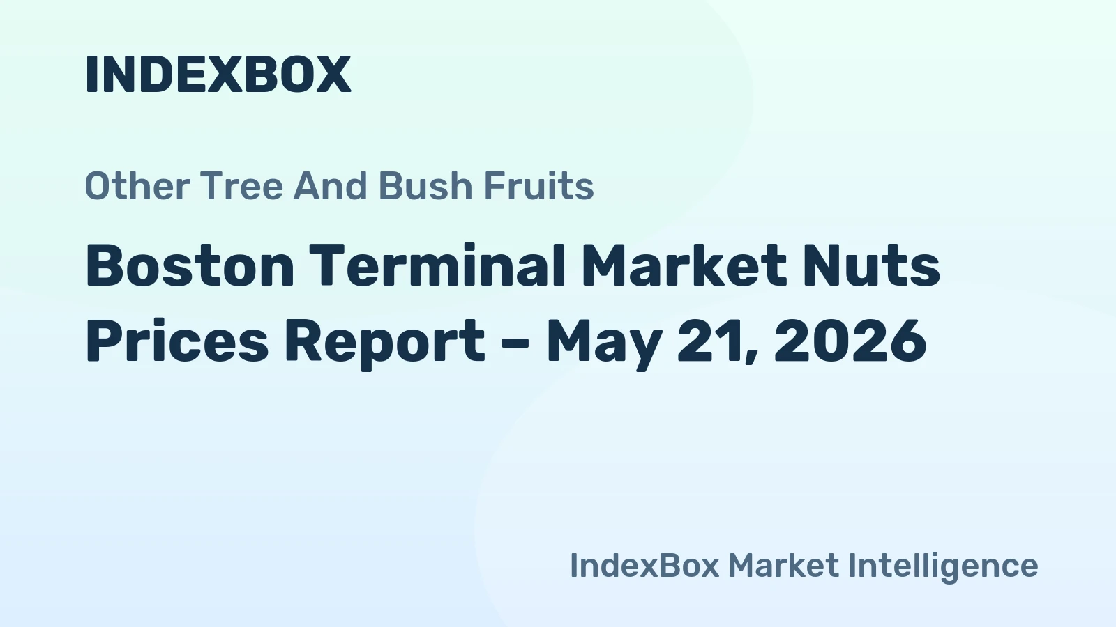 Boston Terminal Market Nuts Prices Report – May 21, 2026