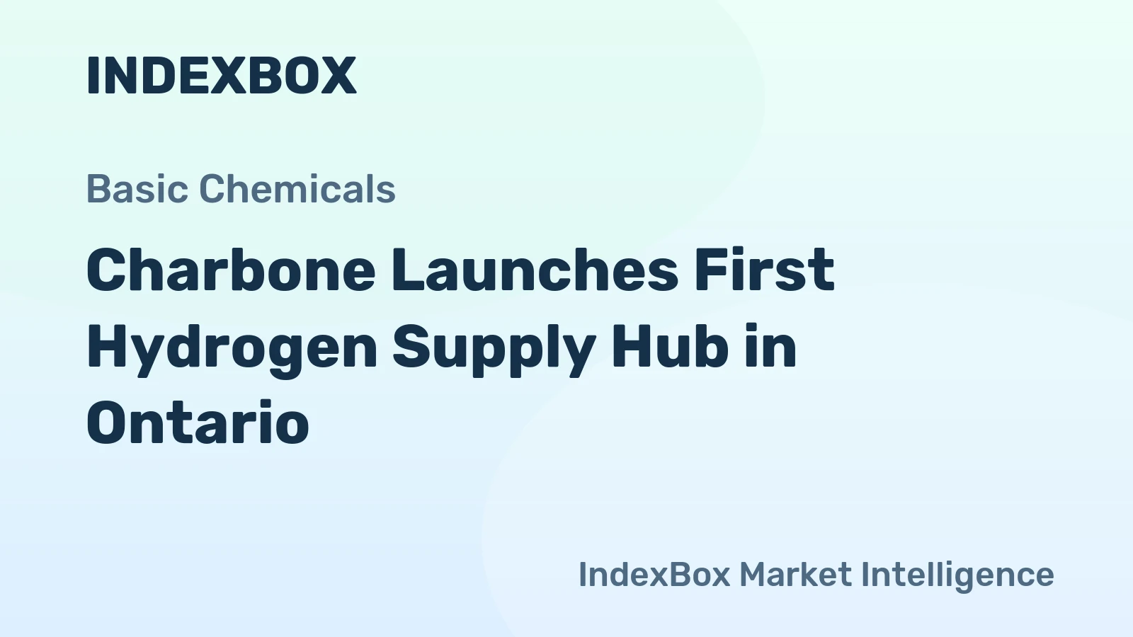 Charbone Launches First Hydrogen Supply Hub in Ontario