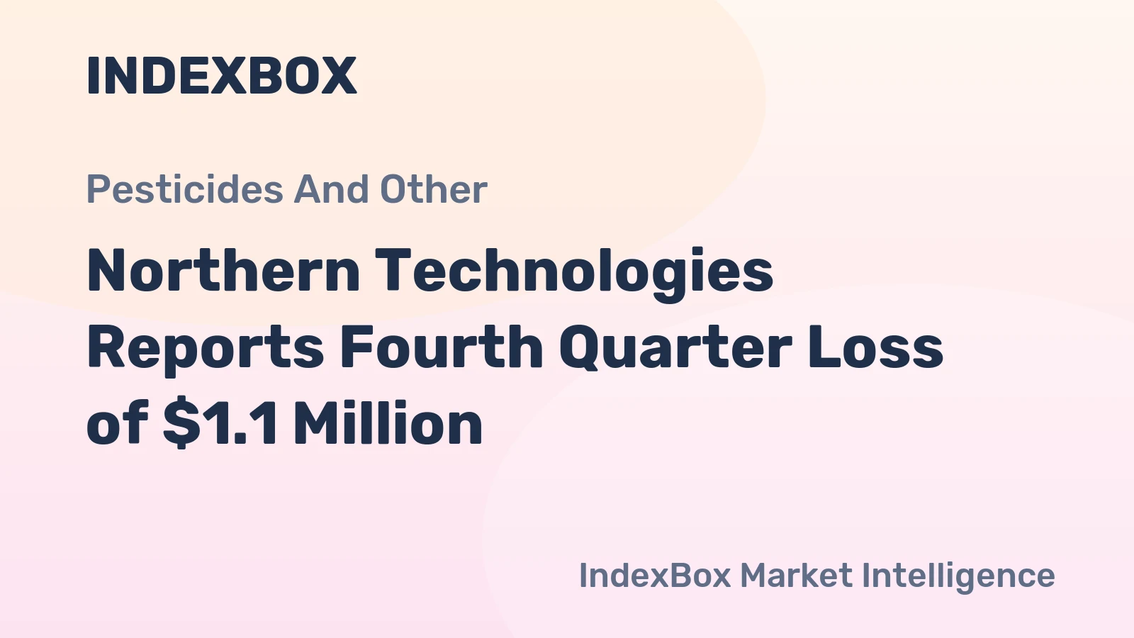 Northern Technologies Reports Fourth Quarter Loss of $1.1 Million