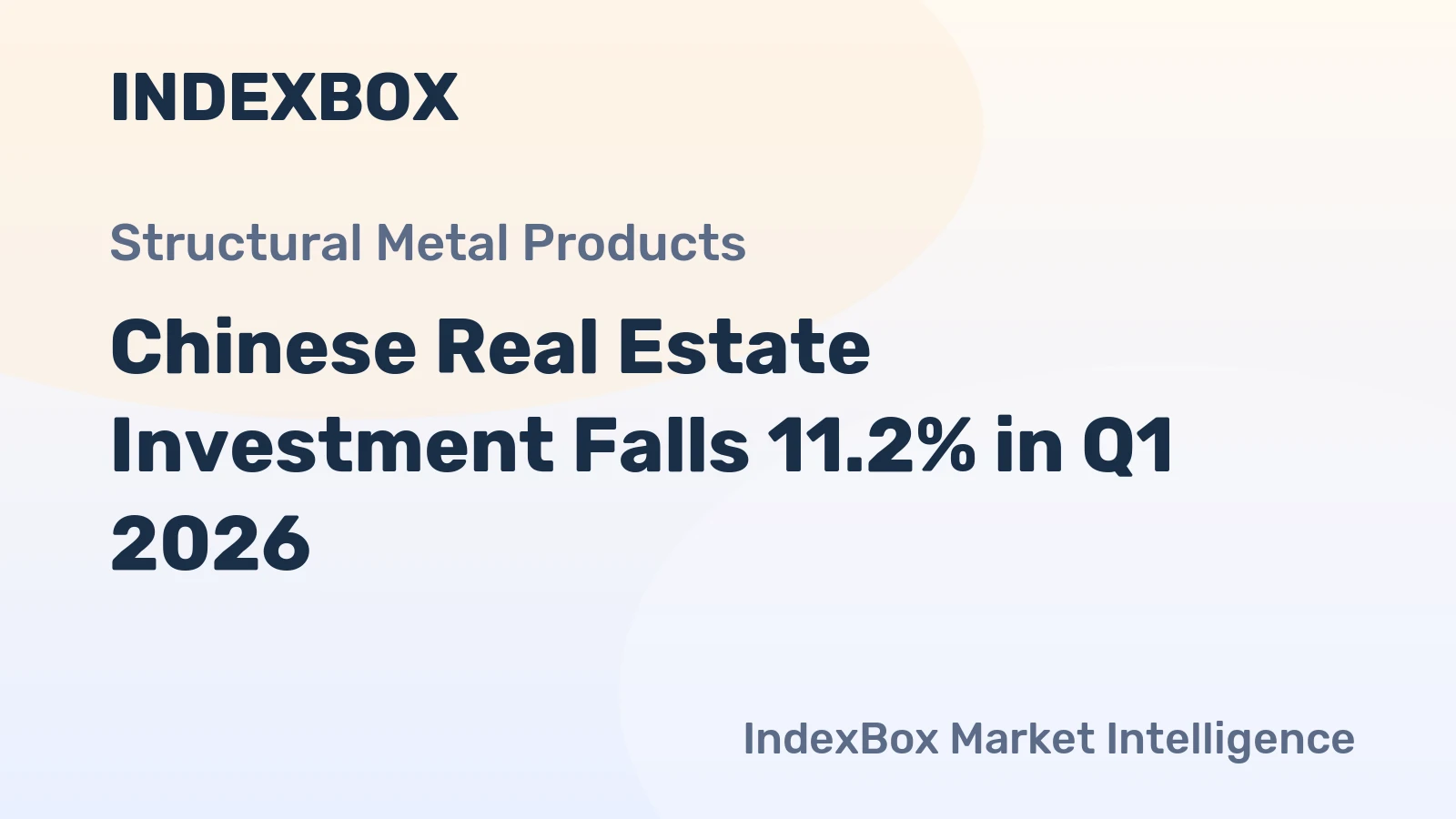 Chinese Real Estate Investment Falls 11.2% in Q1 2026