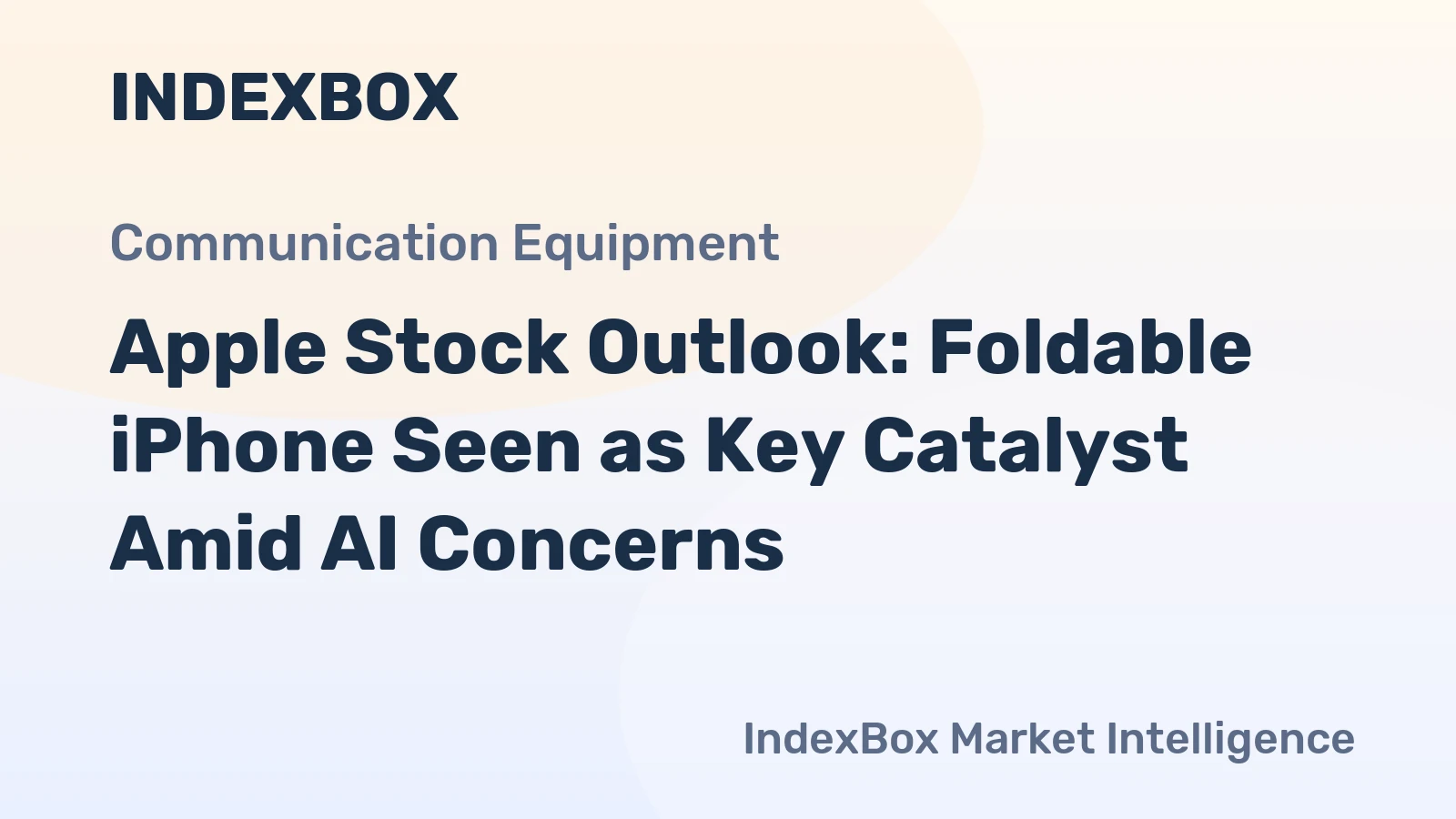 Apple Stock Outlook: Foldable iPhone Seen as Key Catalyst Amid AI Concerns
