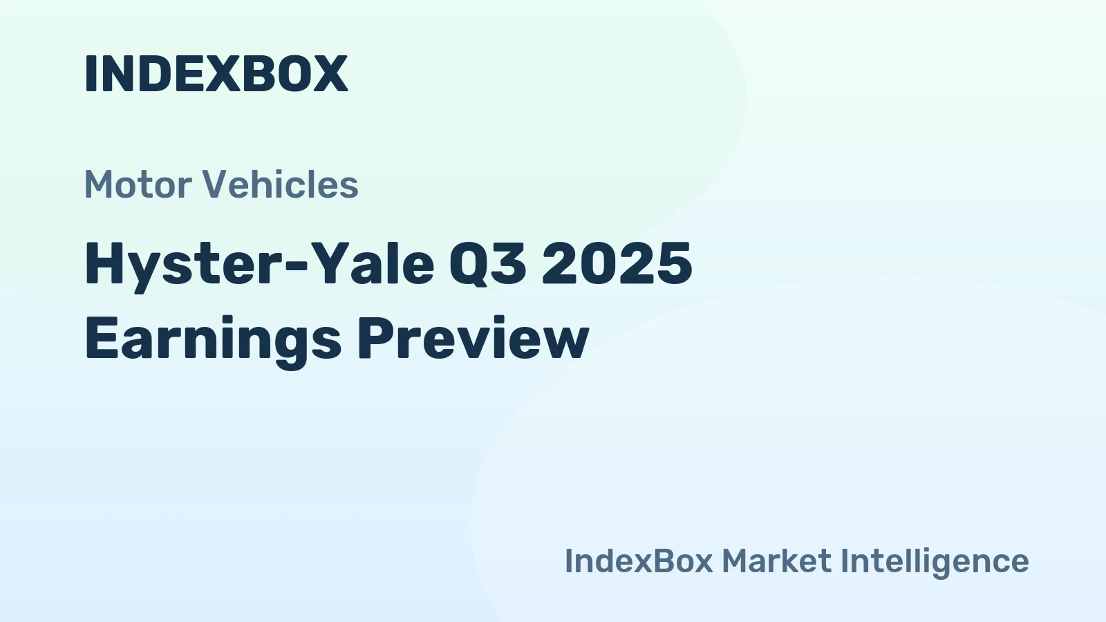 Hyster-Yale Q3 2025 Earnings Preview