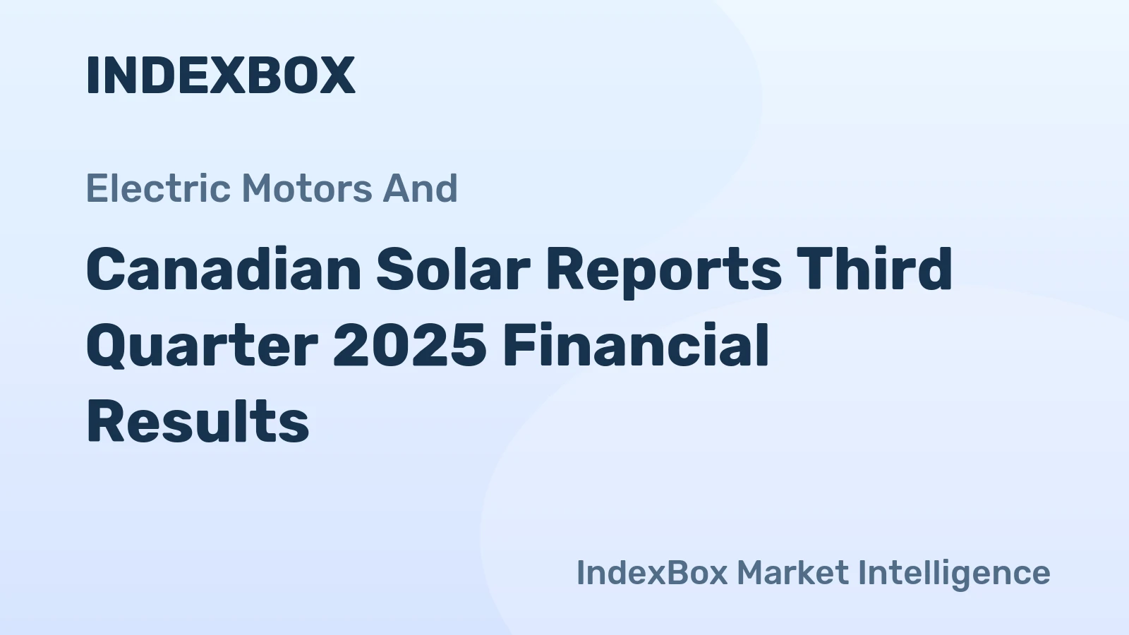 Canadian Solar Reports Third Quarter 2025 Financial Results