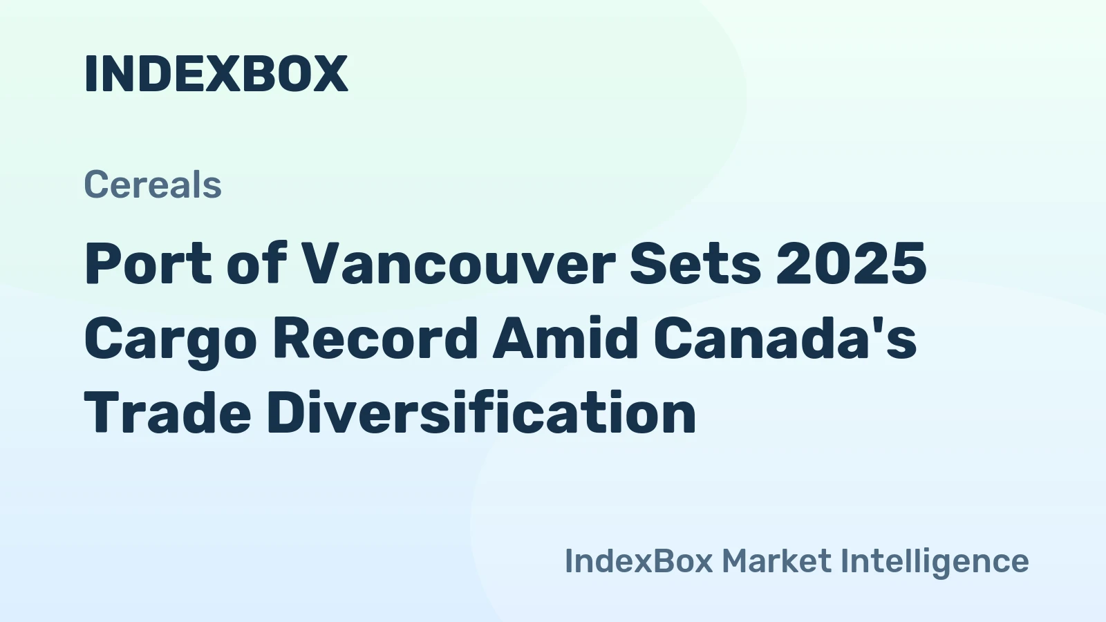 Port of Vancouver Sets 2025 Cargo Record Amid Canada's Trade Diversification