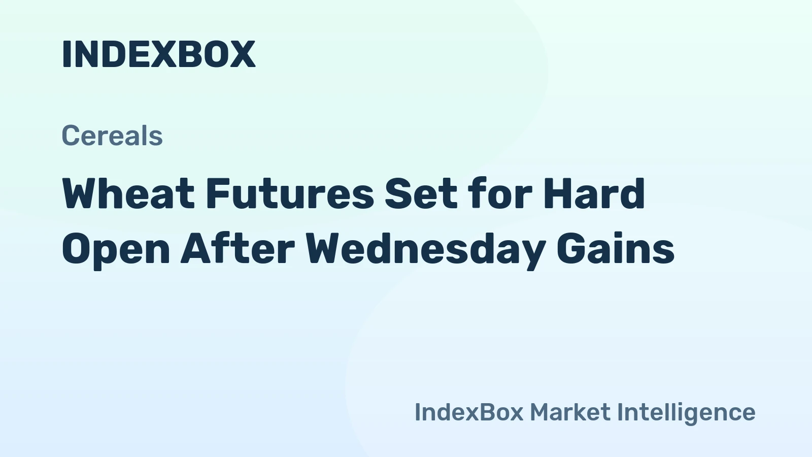 Wheat Futures Set for Hard Open After Wednesday Gains