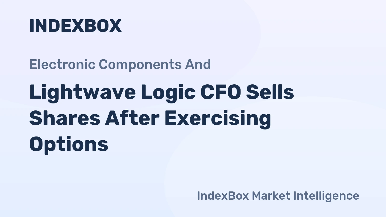 Lightwave Logic CFO Sells Shares After Exercising Options