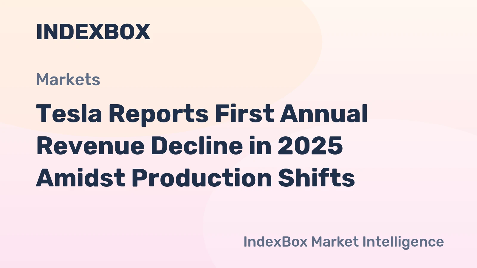 Tesla Reports First Annual Revenue Decline in 2025 Amidst Production Shifts
