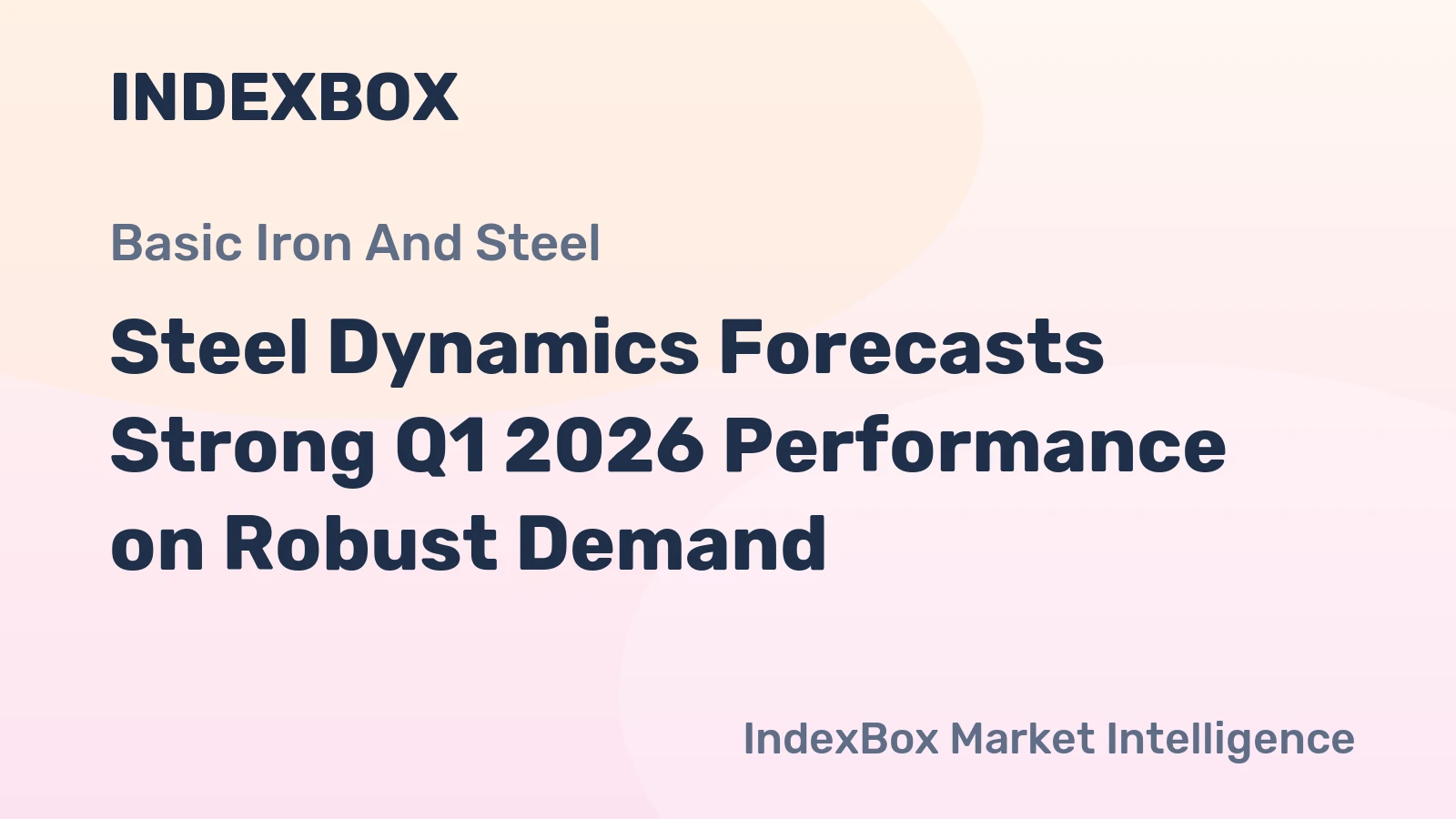 Steel Dynamics Forecasts Strong Q1 2026 Performance on Robust Demand