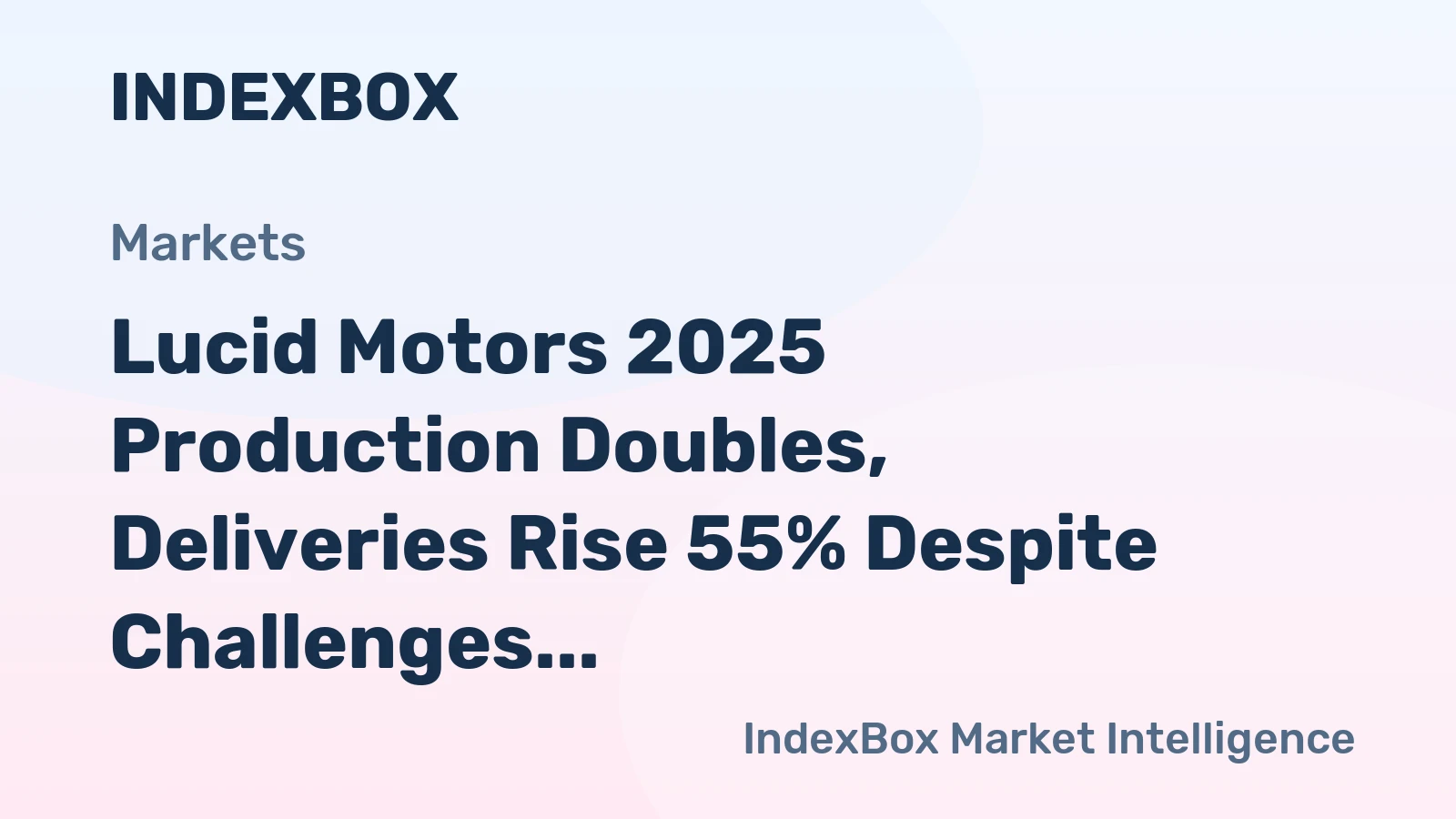 Lucid Motors 2025 Production Doubles, Deliveries Rise 55% Despite Challenges