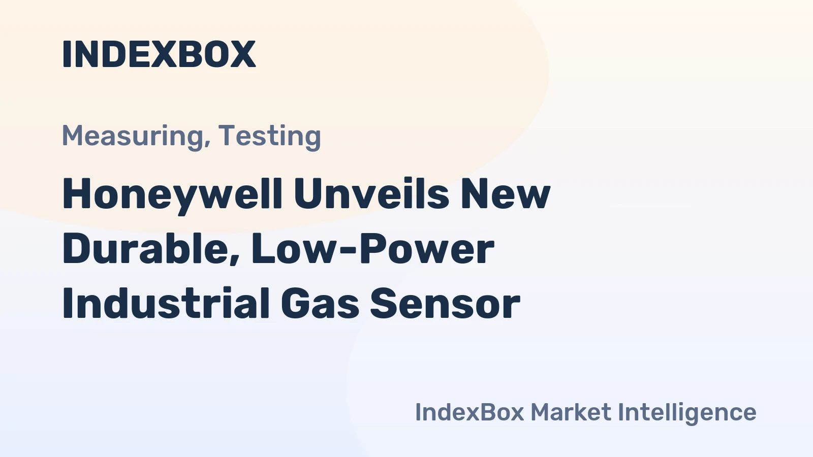 Honeywell Unveils New Durable, Low-Power Industrial Gas Sensor