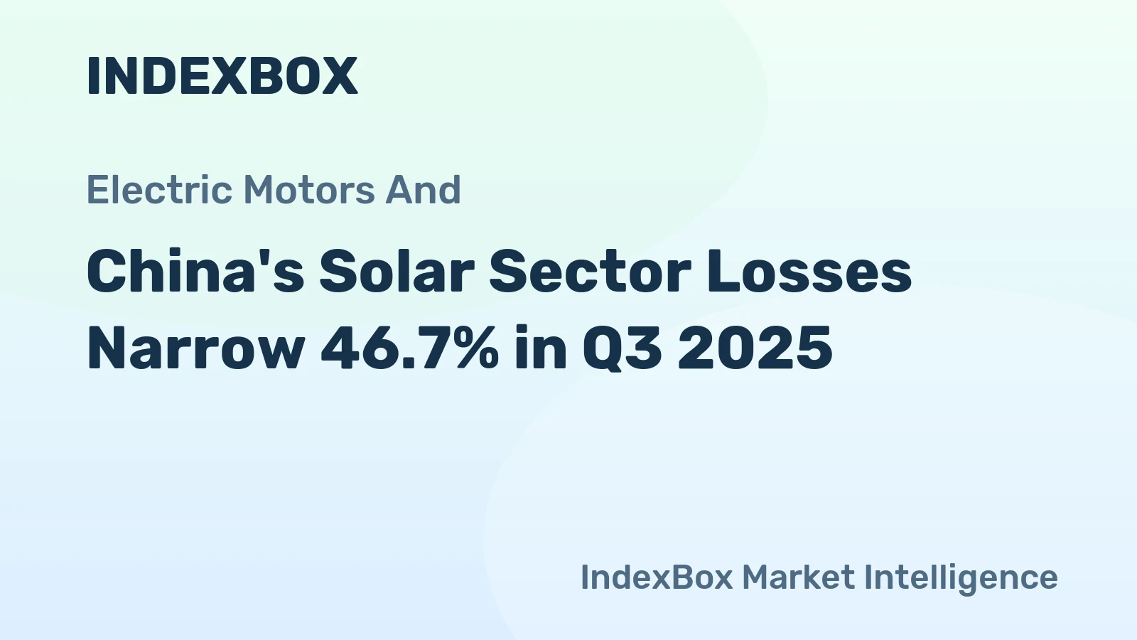China's Solar Sector Losses Narrow 46.7% in Q3 2025