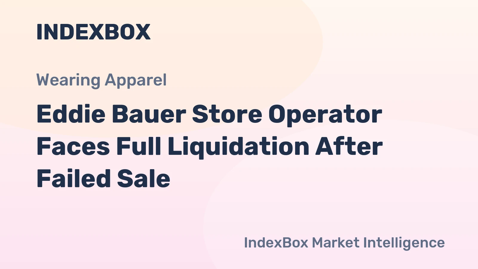 Eddie Bauer Store Operator Faces Full Liquidation After Failed Sale