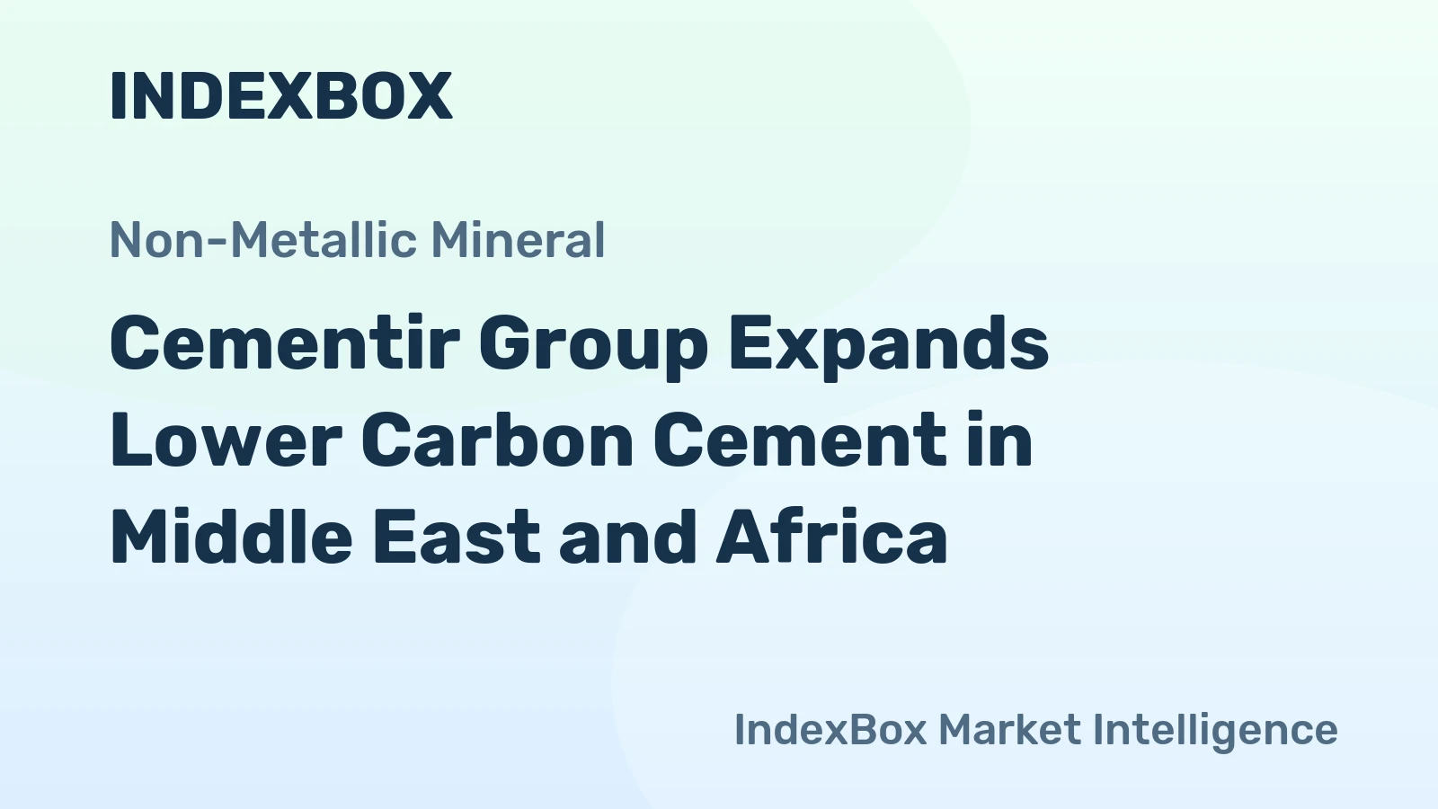 Cementir Group Expands Lower Carbon Cement in Middle East and Africa