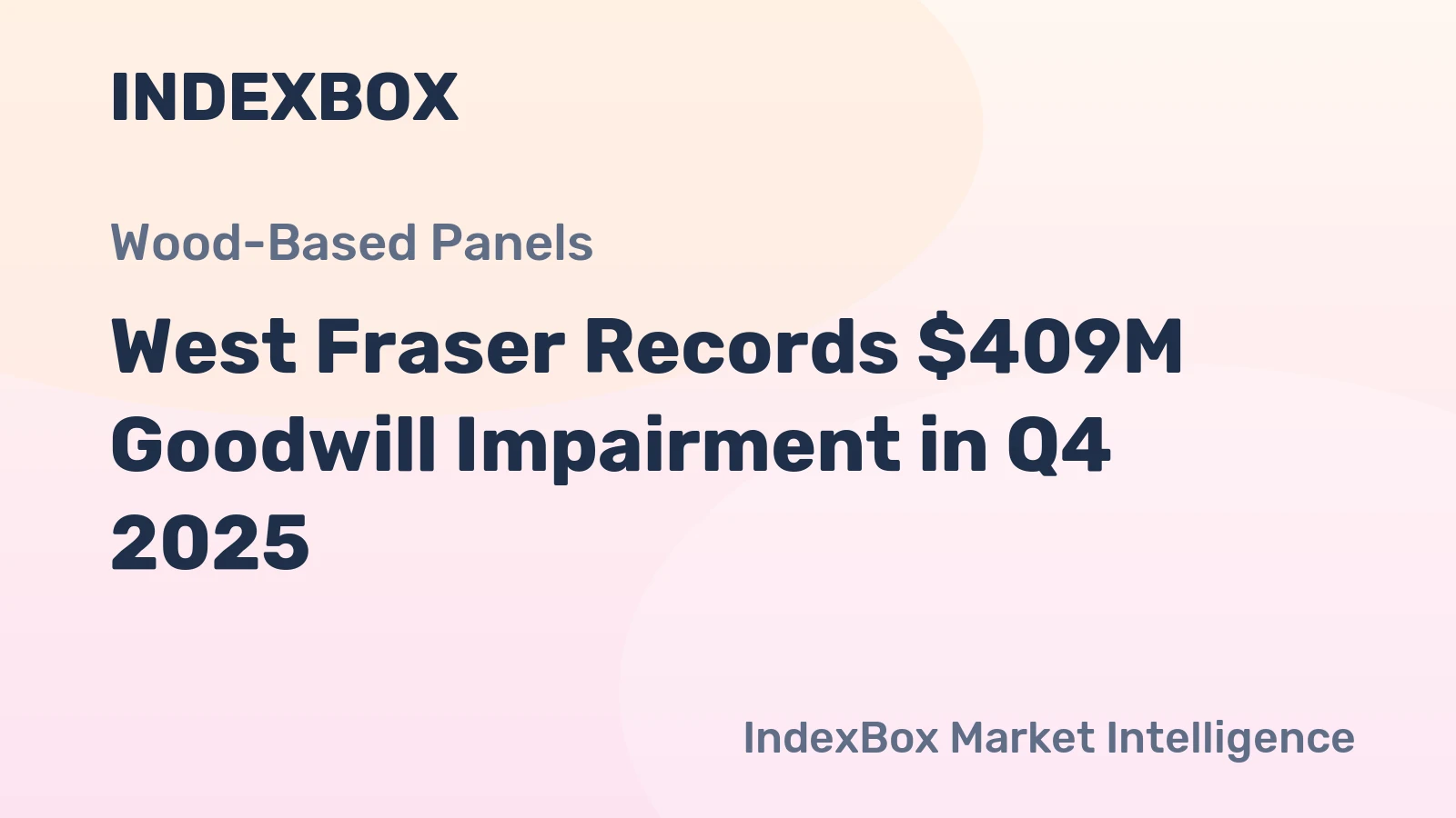 West Fraser Records $409M Goodwill Impairment in Q4 2025
