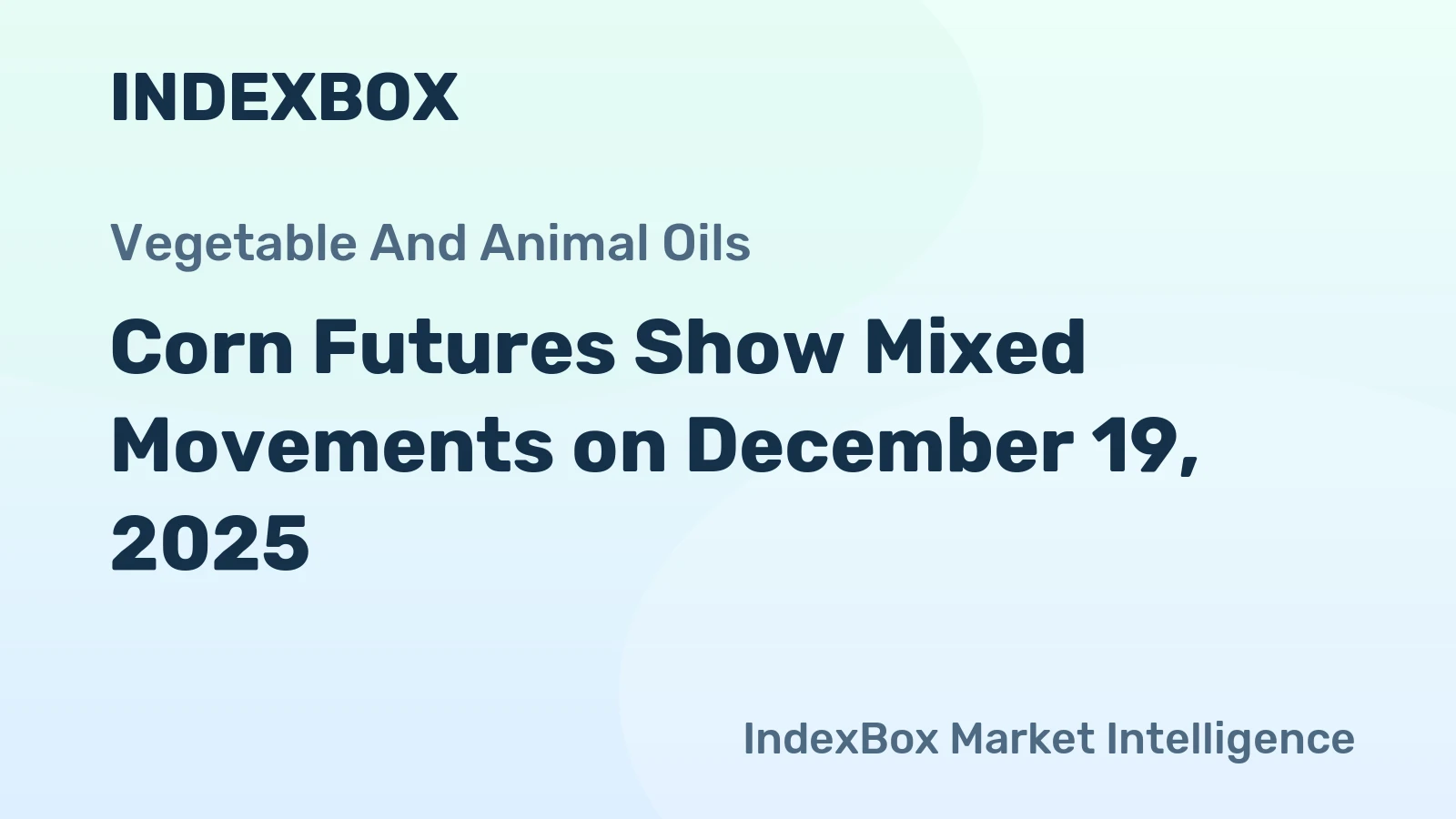 Corn Futures Show Mixed Movements on December 19, 2025