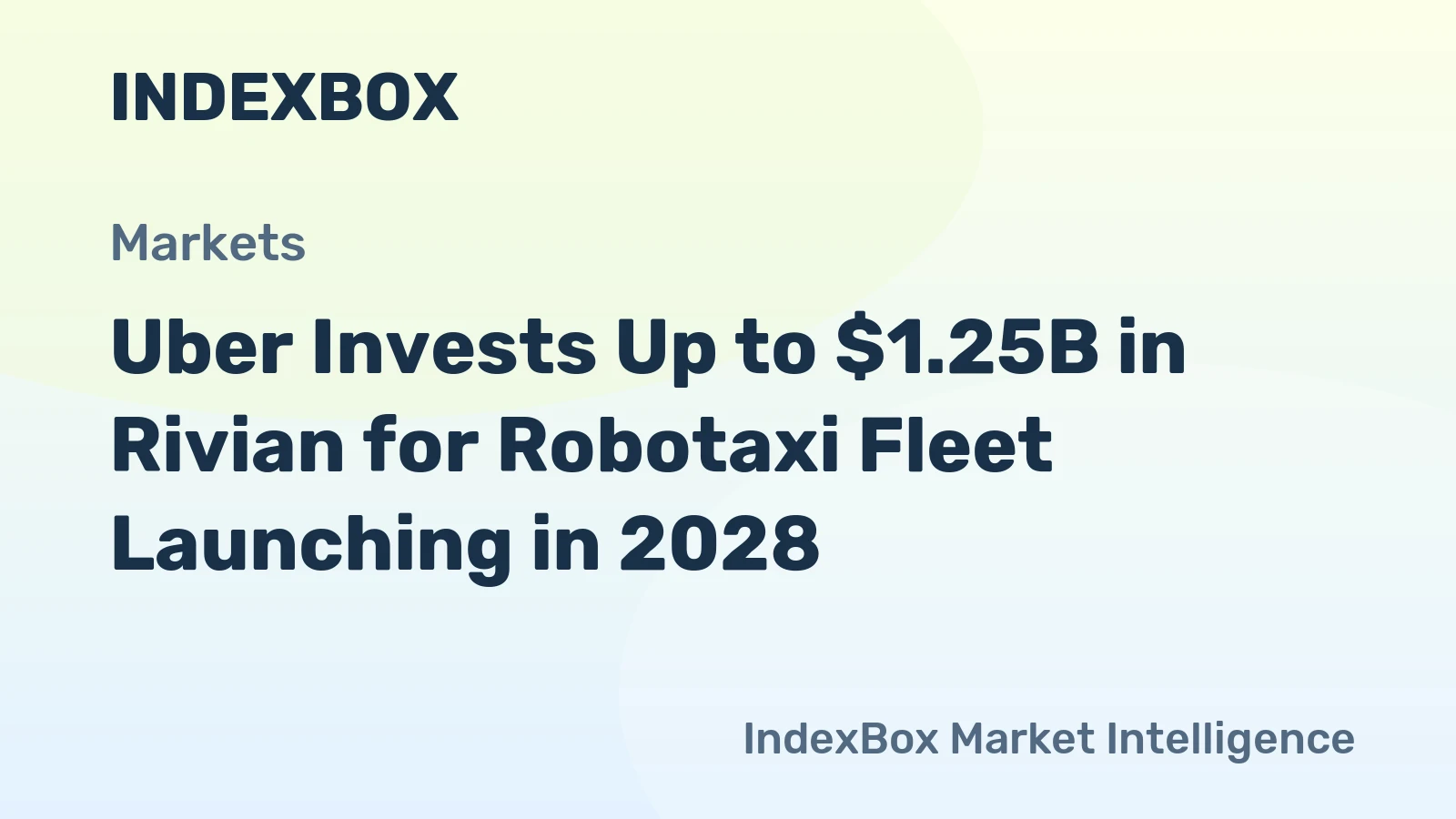 Uber Invests Up to $1.25B in Rivian for Robotaxi Fleet Launching in 2028