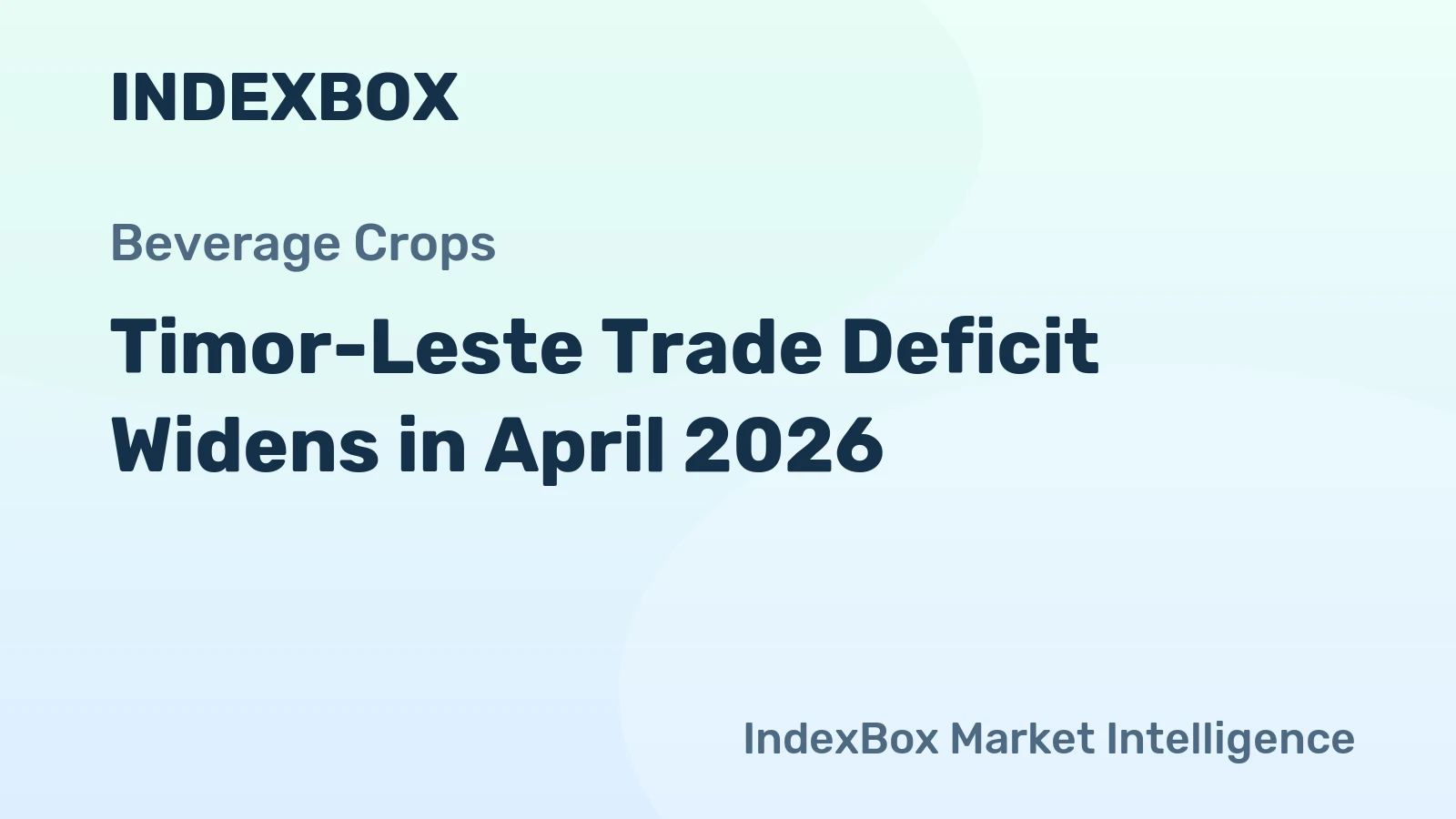 Timor-Leste Trade Deficit Widens in April 2026