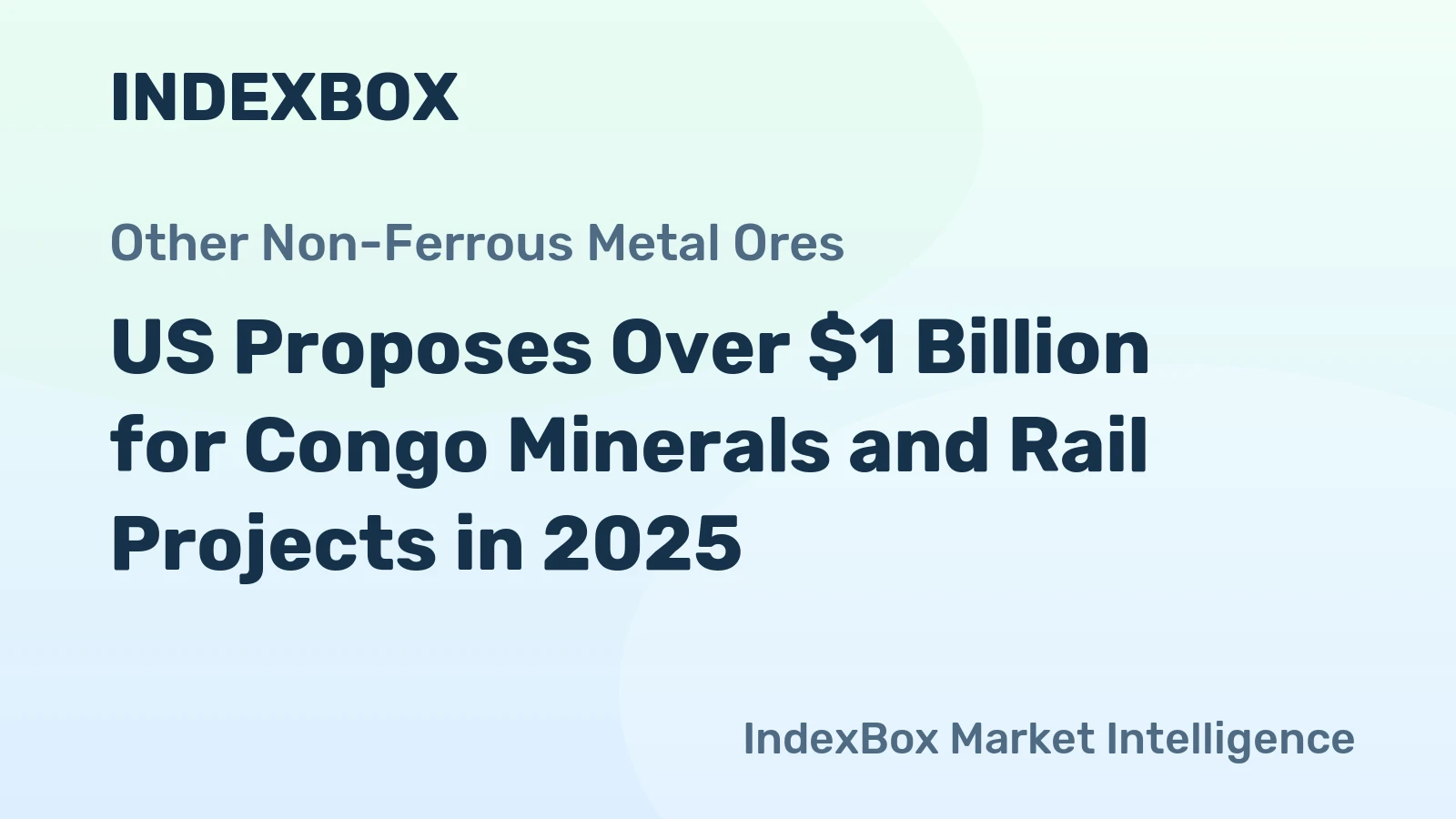 US Proposes Over $1 Billion for Congo Minerals and Rail Projects in 2025