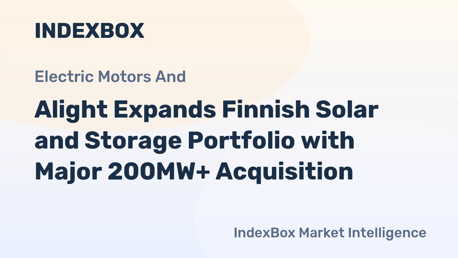 Alight Expands Finnish Solar and Storage Portfolio with Major 200MW+ Acquisition