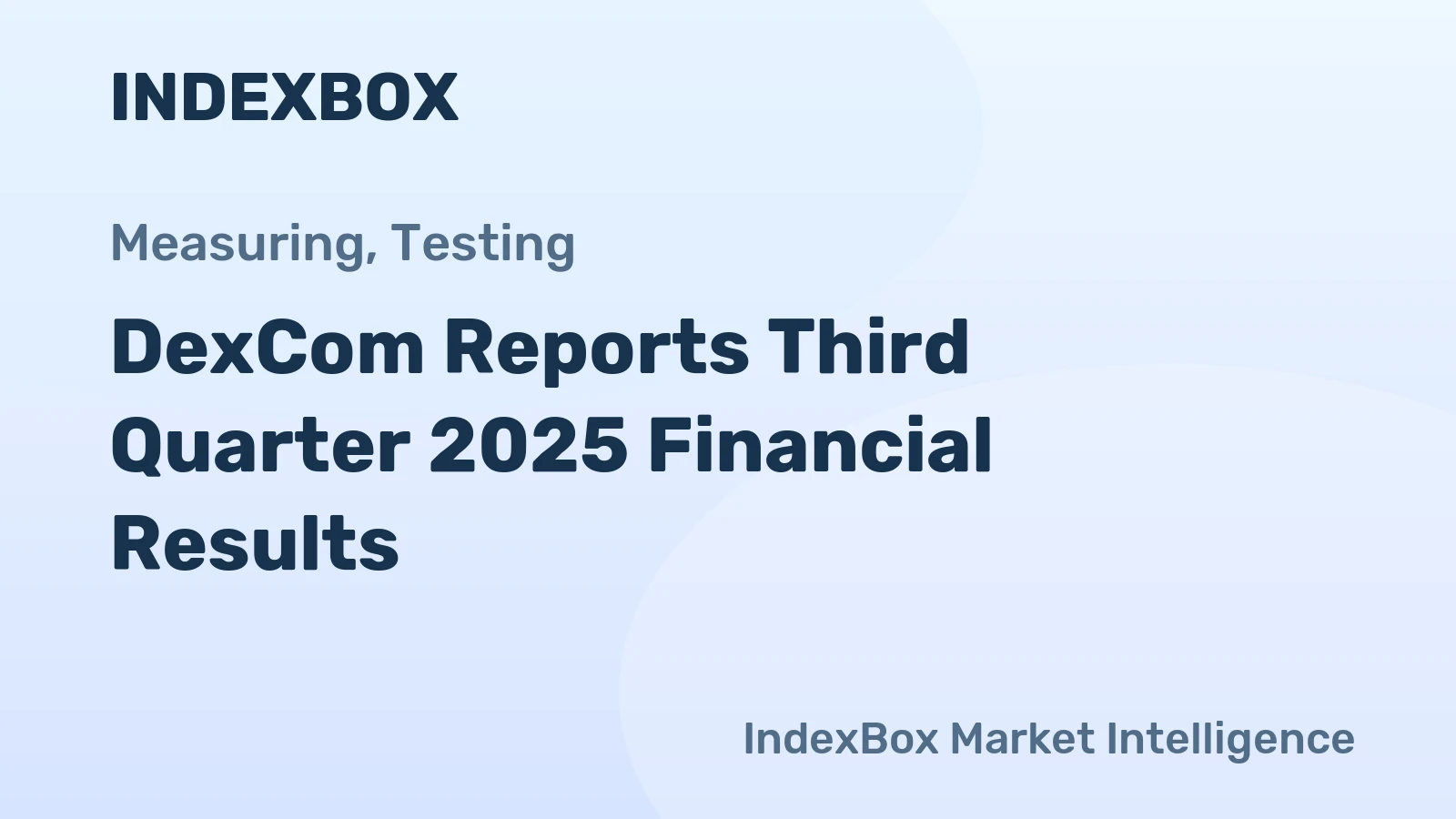 DexCom Reports Third Quarter 2025 Financial Results