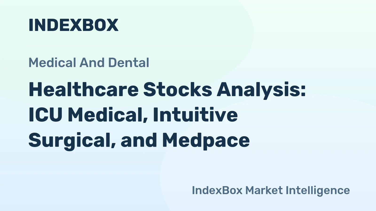 Healthcare Stocks Analysis: ICU Medical, Intuitive Surgical, and Medpace